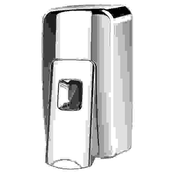 DISPENSER MANUALE SAPONE LIQUIDO 600 ml ABS FISSAGGIO MURO CROMATO ...