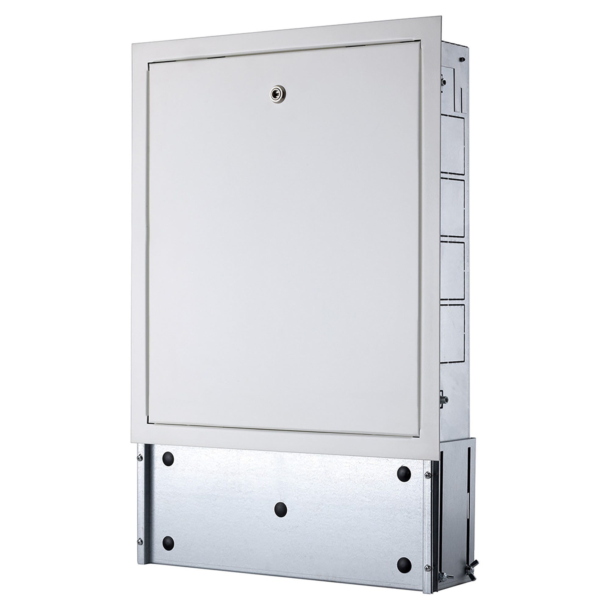 CASSETTA COLLETTORE DA INCASSO L850 H630 P 80 mm METALLO VERNICIATO CON ...