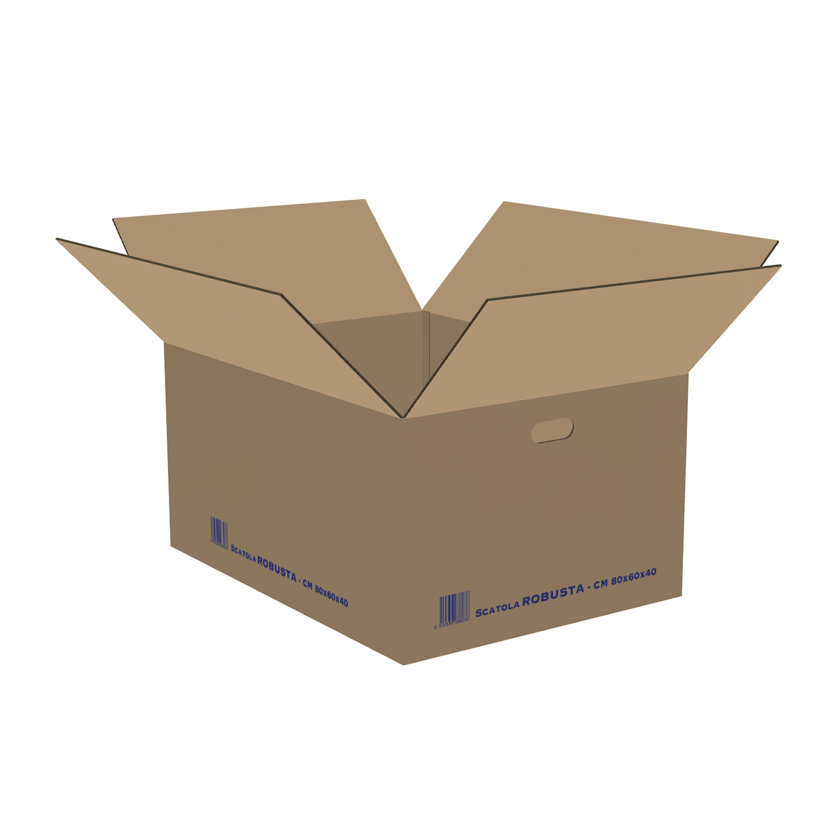 SCATOLA IMBALLO CARTONE 80x60x40 cm (LxHxP) CARTONE DOPPIA ONDA