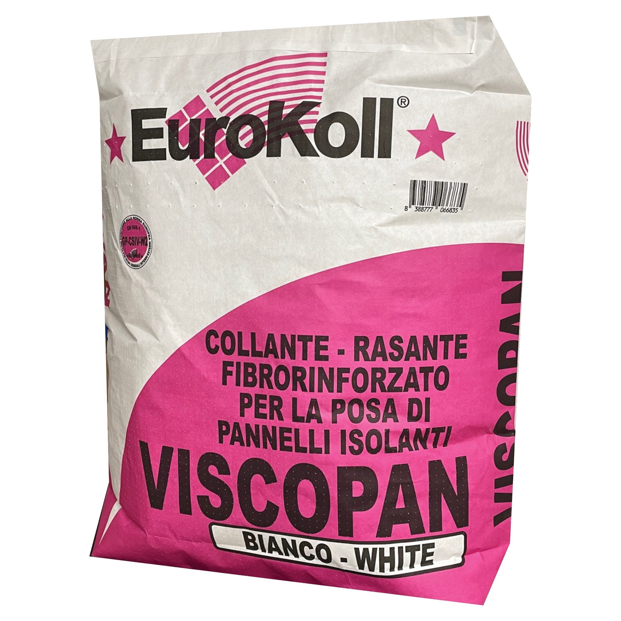 COLLA PER CAPPOTTO BIANCA VISCOPAN 25kg FIBRATA