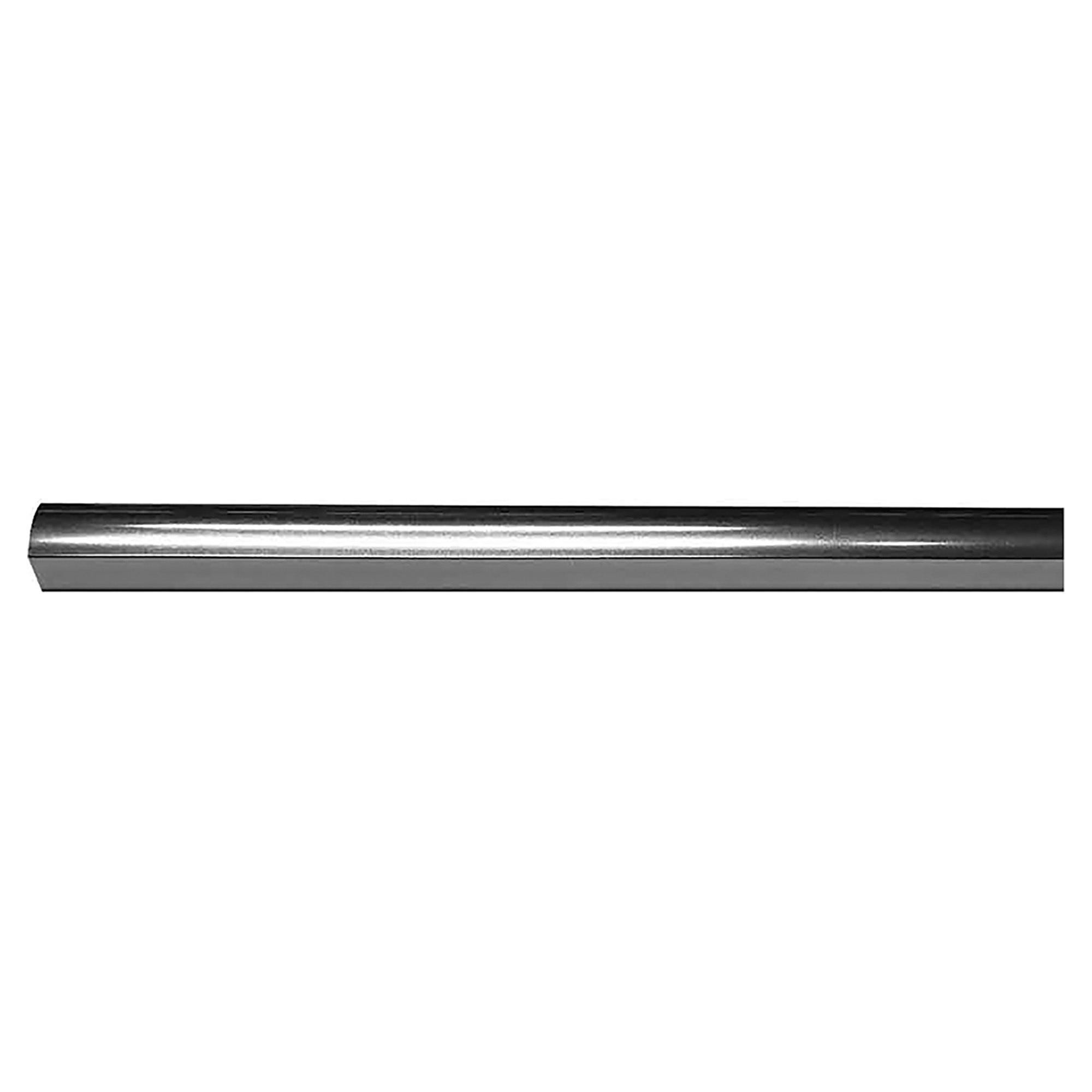 LISTELLO BOMBATO ALLUMINIO LUCIDO 1x200x0,8 cm VENDITA AL PEZZO