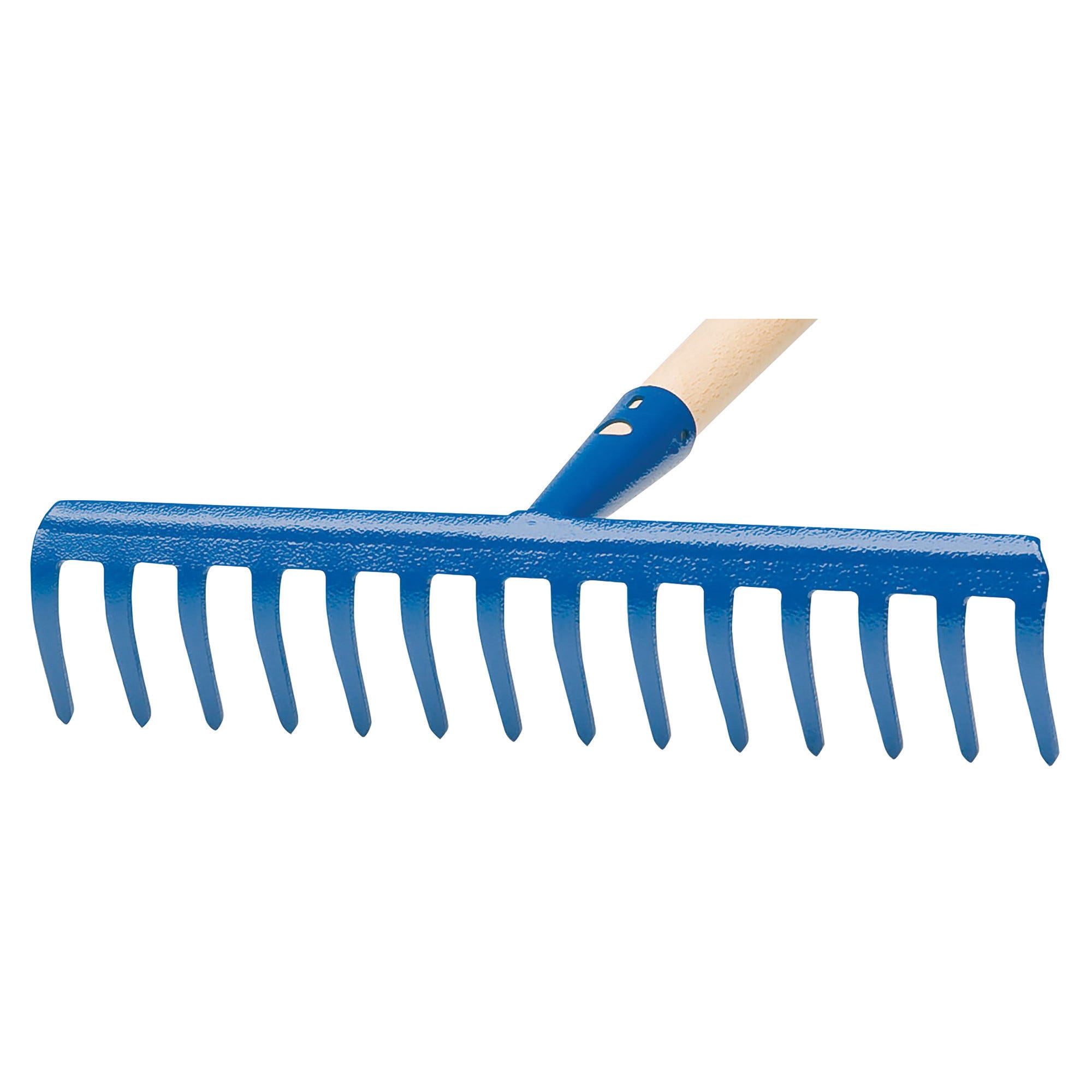 RASTRELLO TERRA 18 DENTI CURVI LUNGHEZZA 45 cm PER RACCOLTA FOGLIE ...