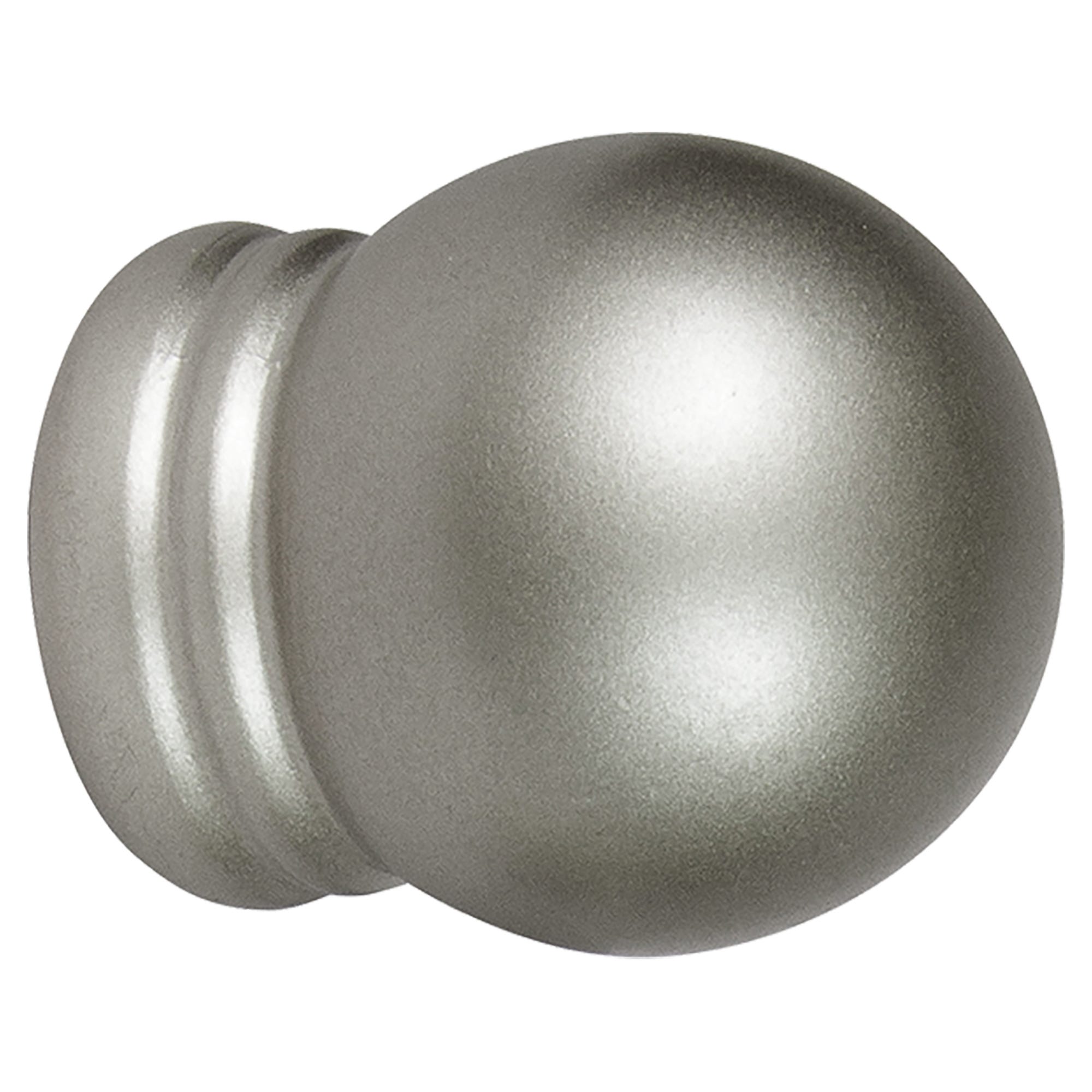 POMOLI BOCCIA COLOR NICHEL 2 PEZZI PER BASTONE Ø 20 mm