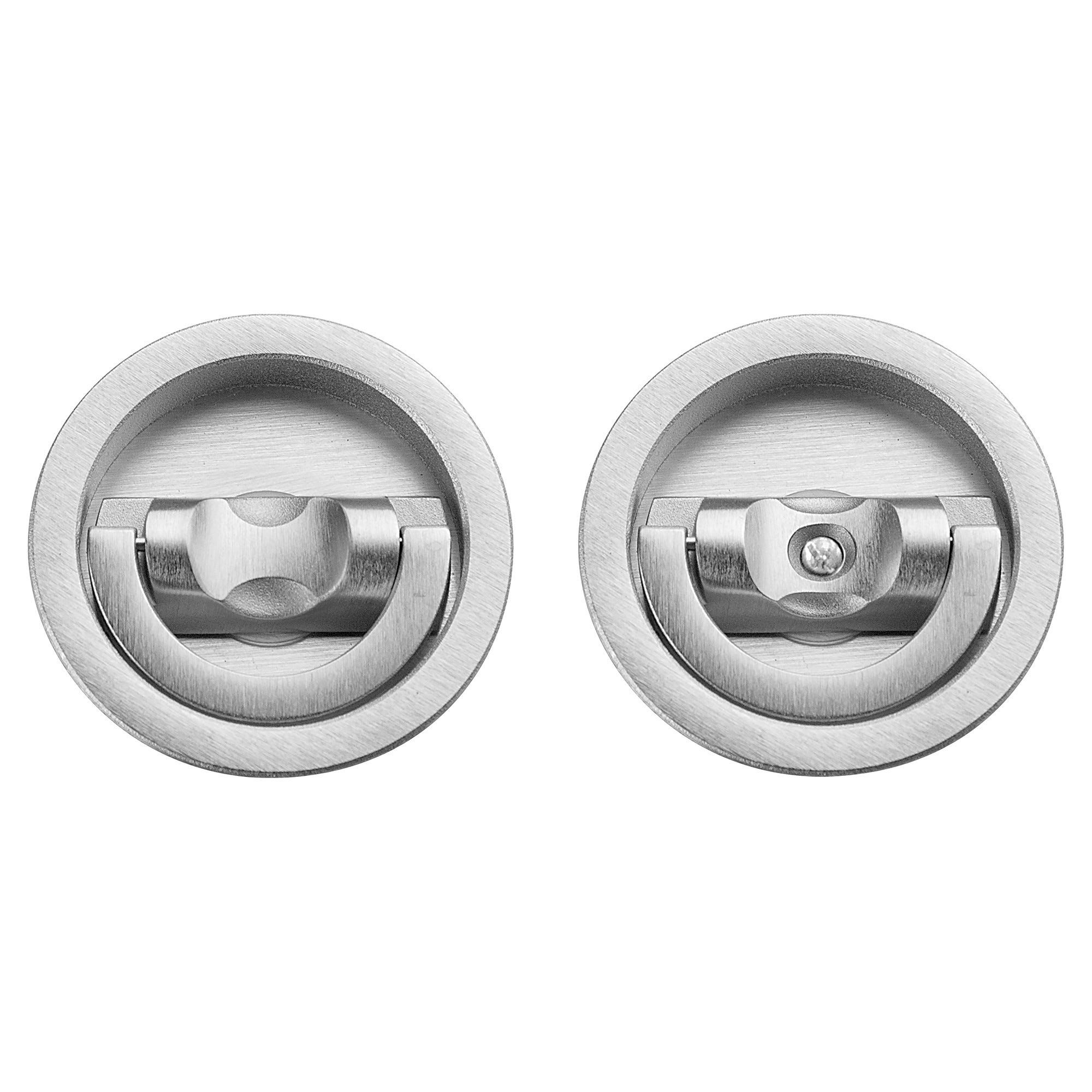 MANIGLIE COTTALI TONDE INCASSO CROMO SATINATO DOPPIO PENDENTE | Tecnomat