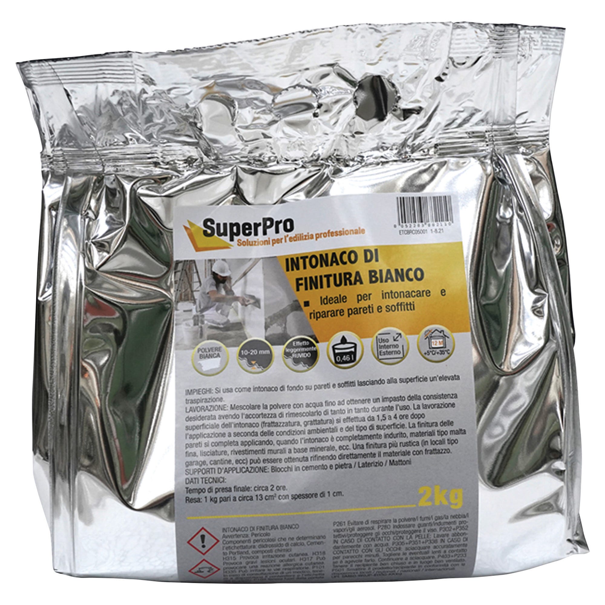 INTONACO DI FINITURA BIANCO LITOKOL 2 kg