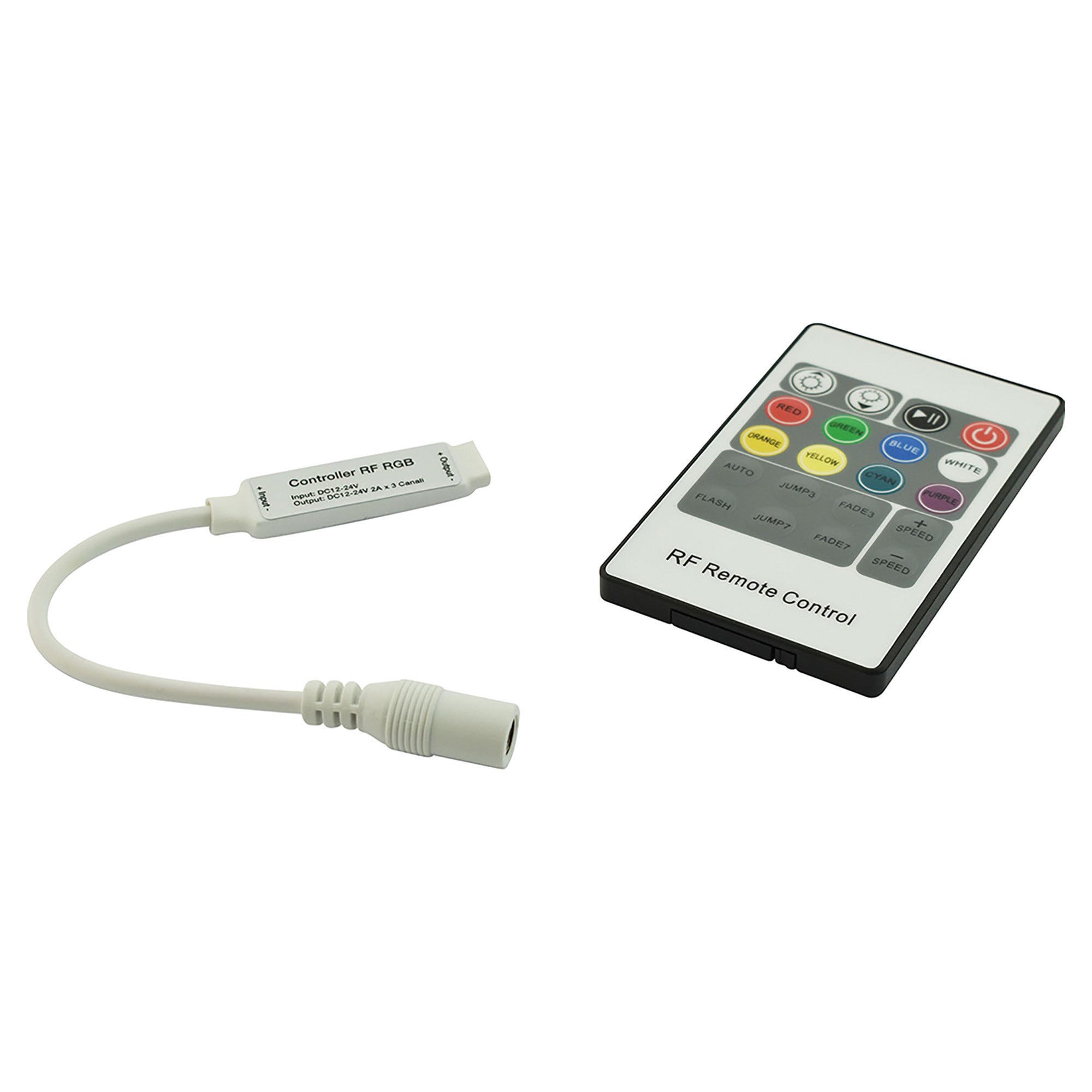 Mini Controller Rgb Con Telecomando Prismalux 12 24v 3 Canali X 2a