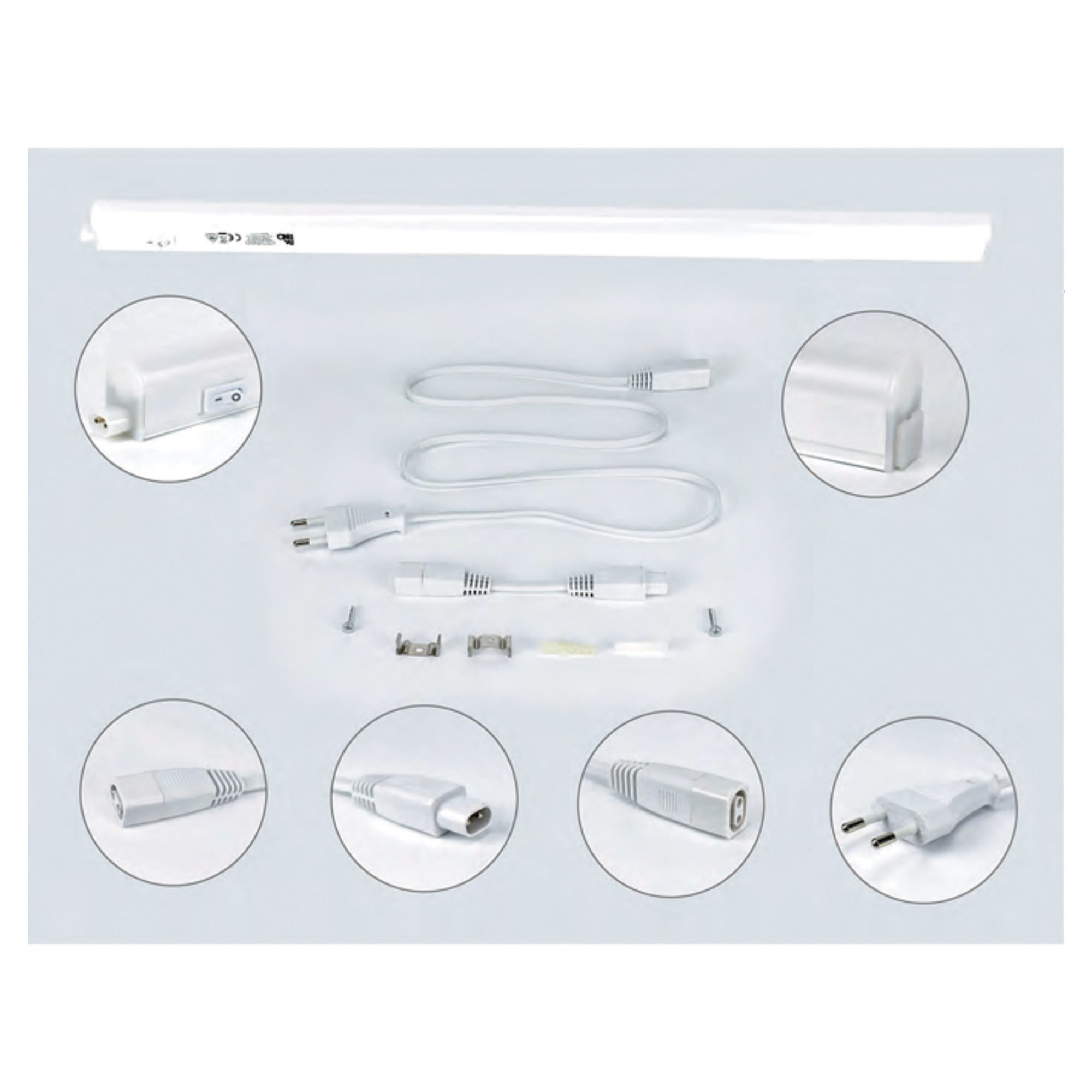 BARRA LED PARKO SOTTOPENSILE 7,8W 892 lumen 4000K LUCE BIANCA 573x34x22 ...