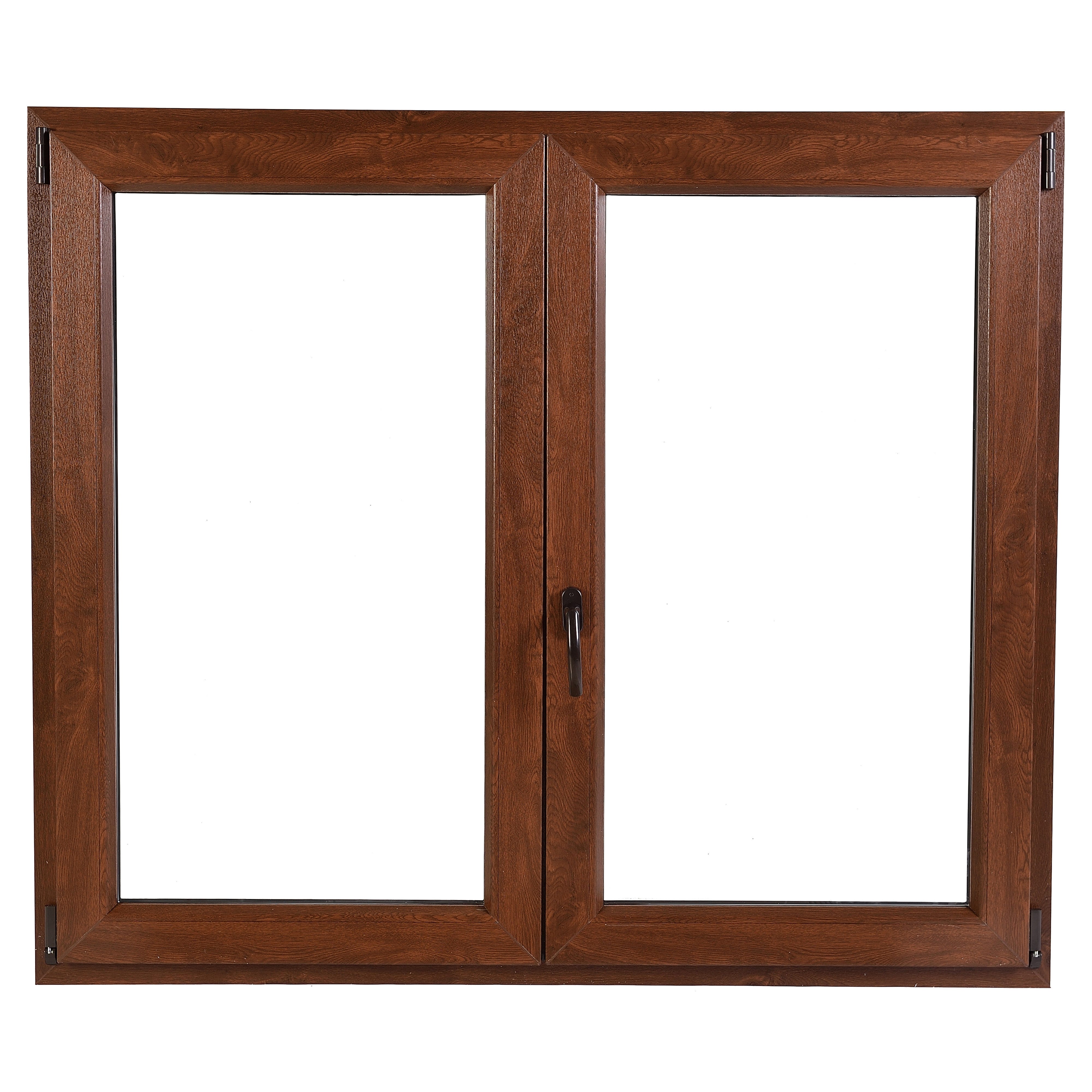 FINESTRA IN PVC NOCE 2 ANTE 140x120 cm (LxH) | Tecnomat