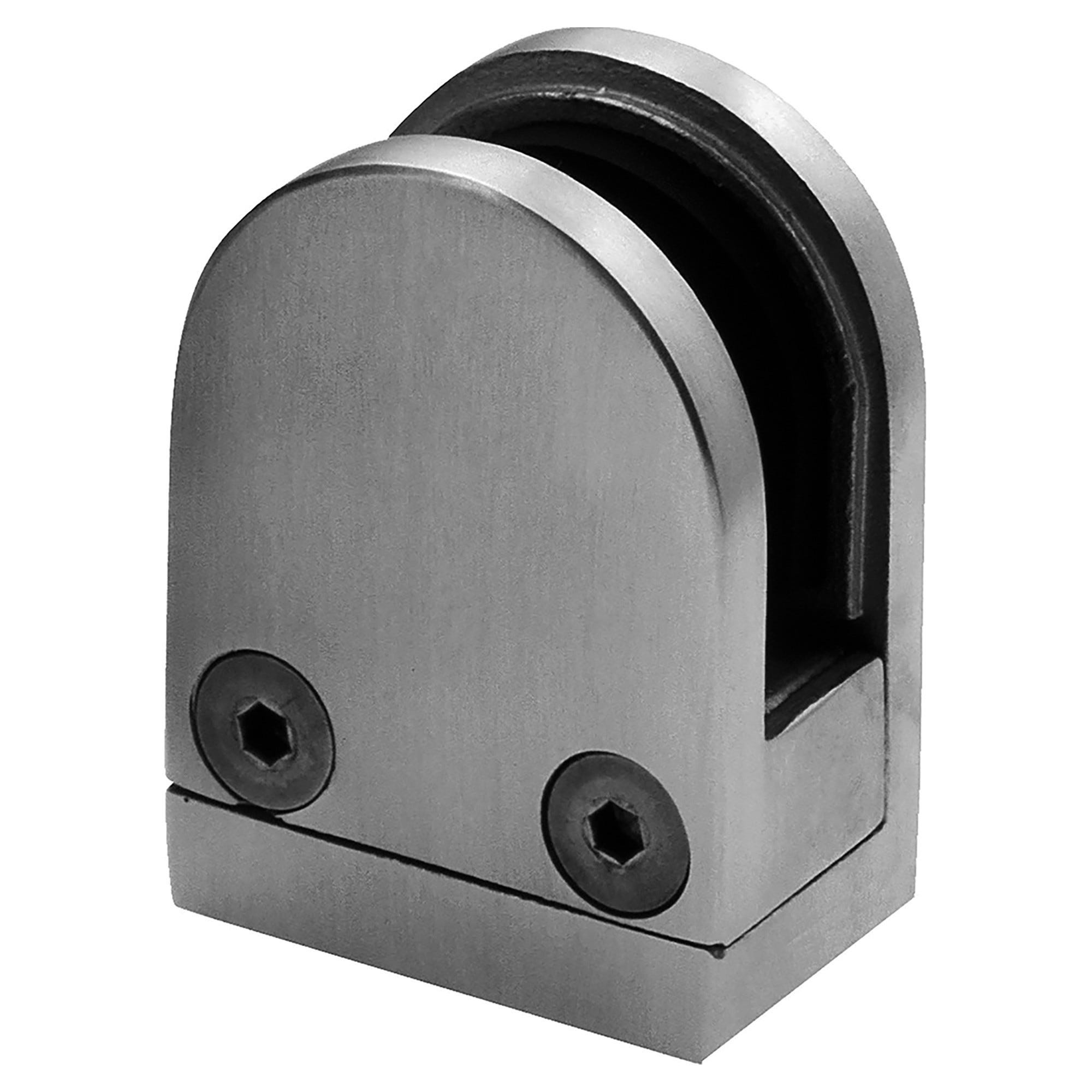 PINZE FERMAVETRO PER VETRO INOX AISI 316 BASE PIANA SPESSORE 12,76 mm 4 ...