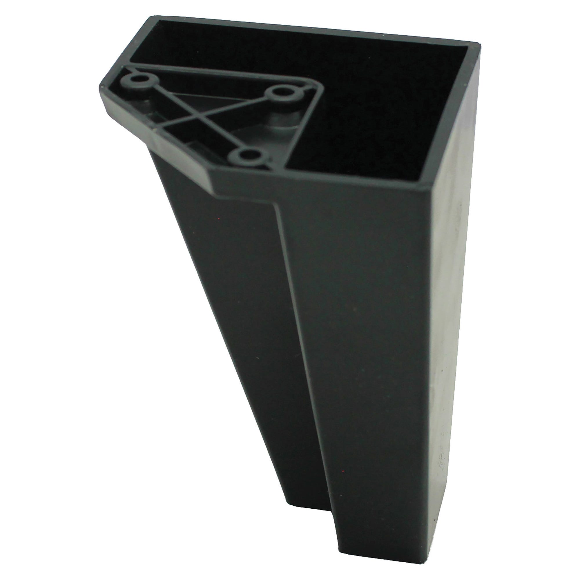 PIEDE PER MOBILE FISSO PORTATA 150 kg 120x78x78 mm ABS NERO