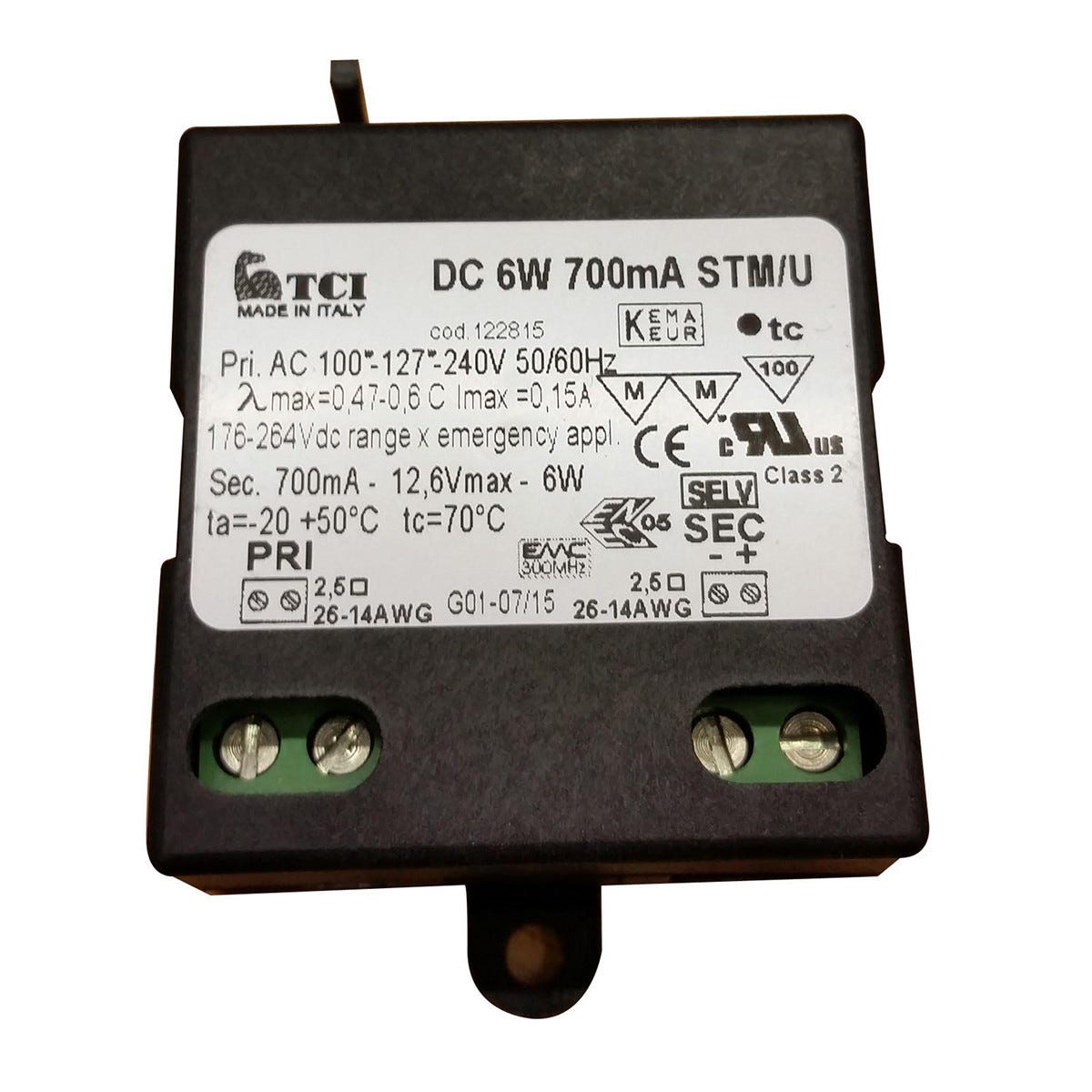 ALIMENTATORE LED DC 6W 700 MA STM-U