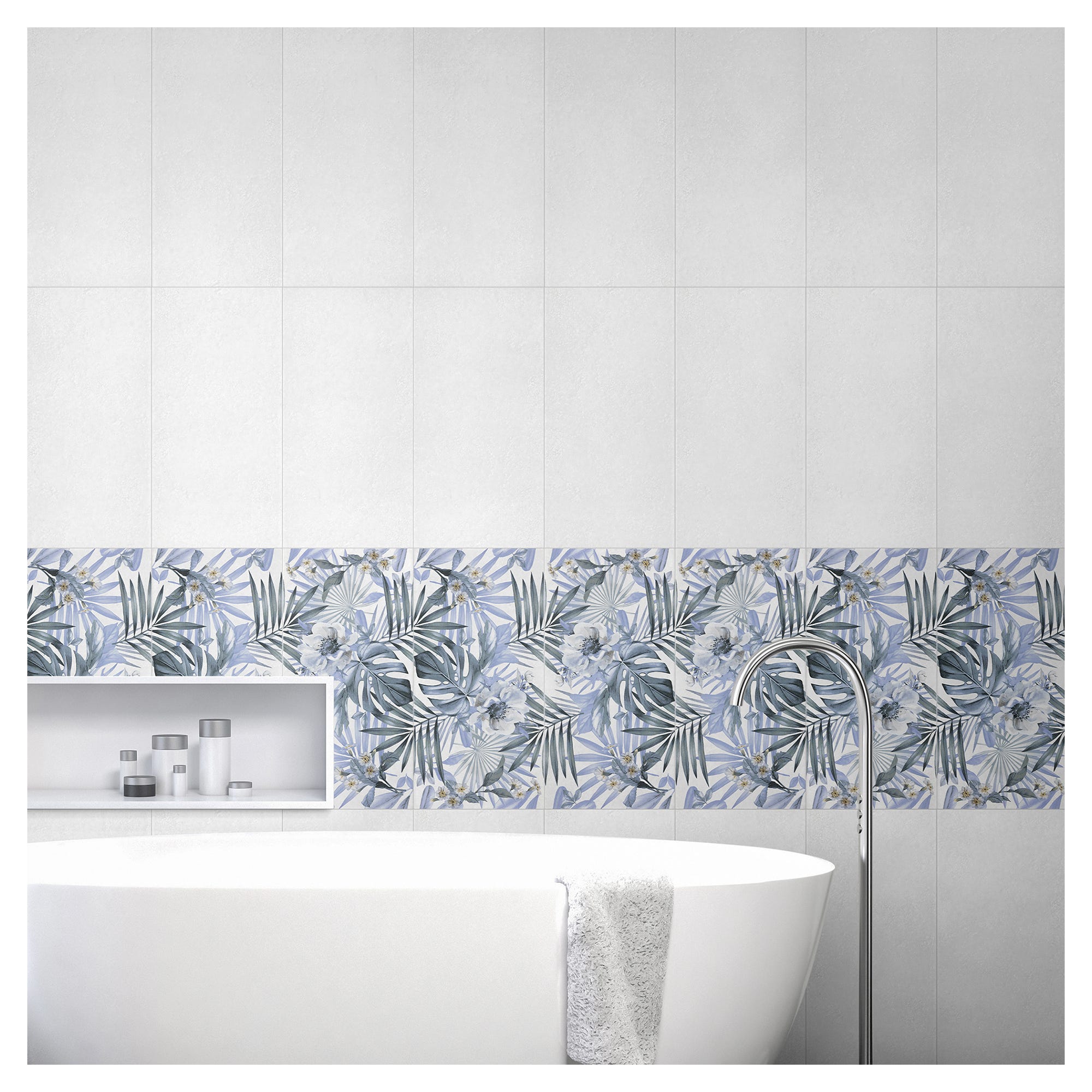 RIVESTIMENTO MANILA BIANCO 26,1X52,2x0,64 cm BICOTTURA