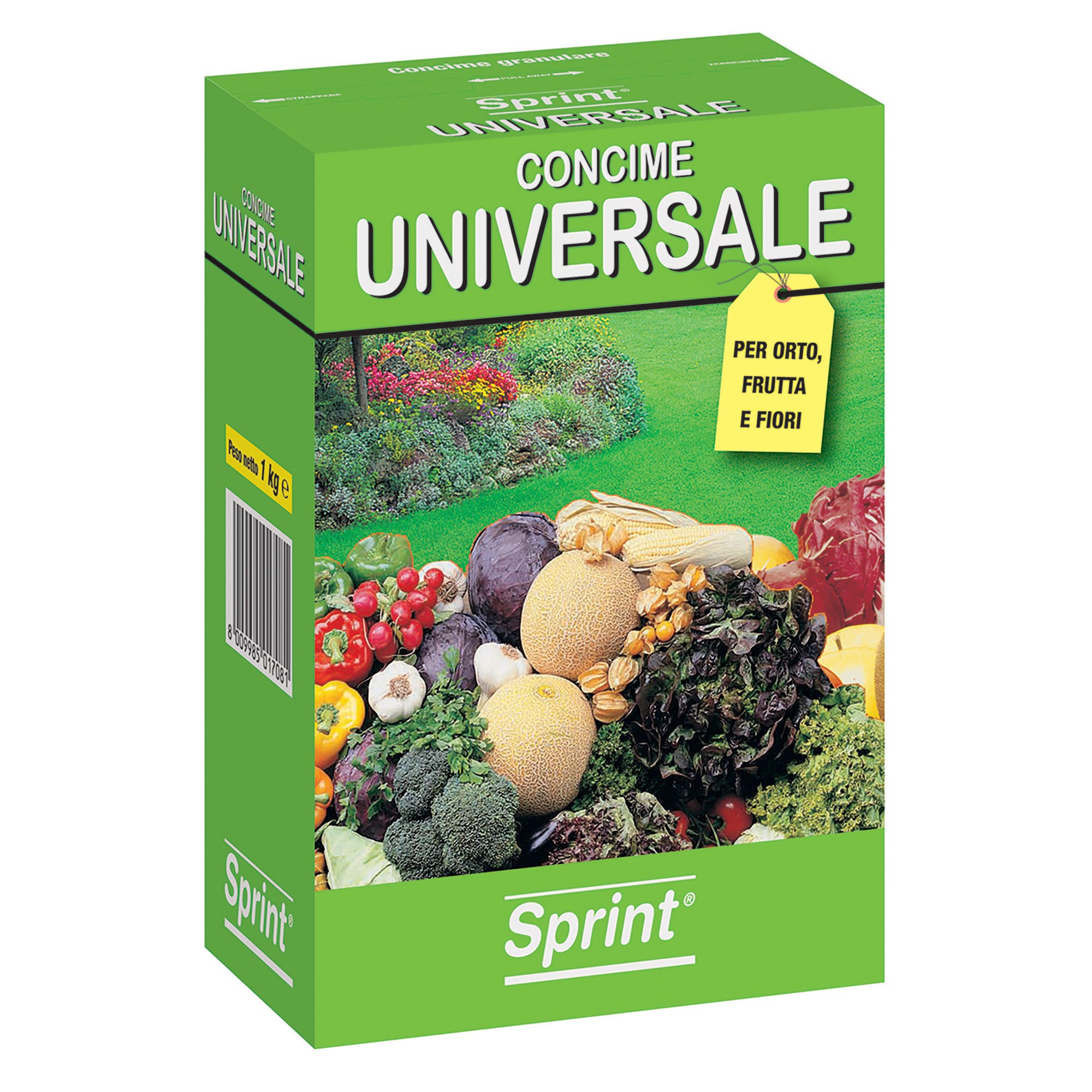 CONCIME UNIVERSALE PELLETTATO SPRINT PRONTO EFFETTO NPK 8.5.6 0,8 kg