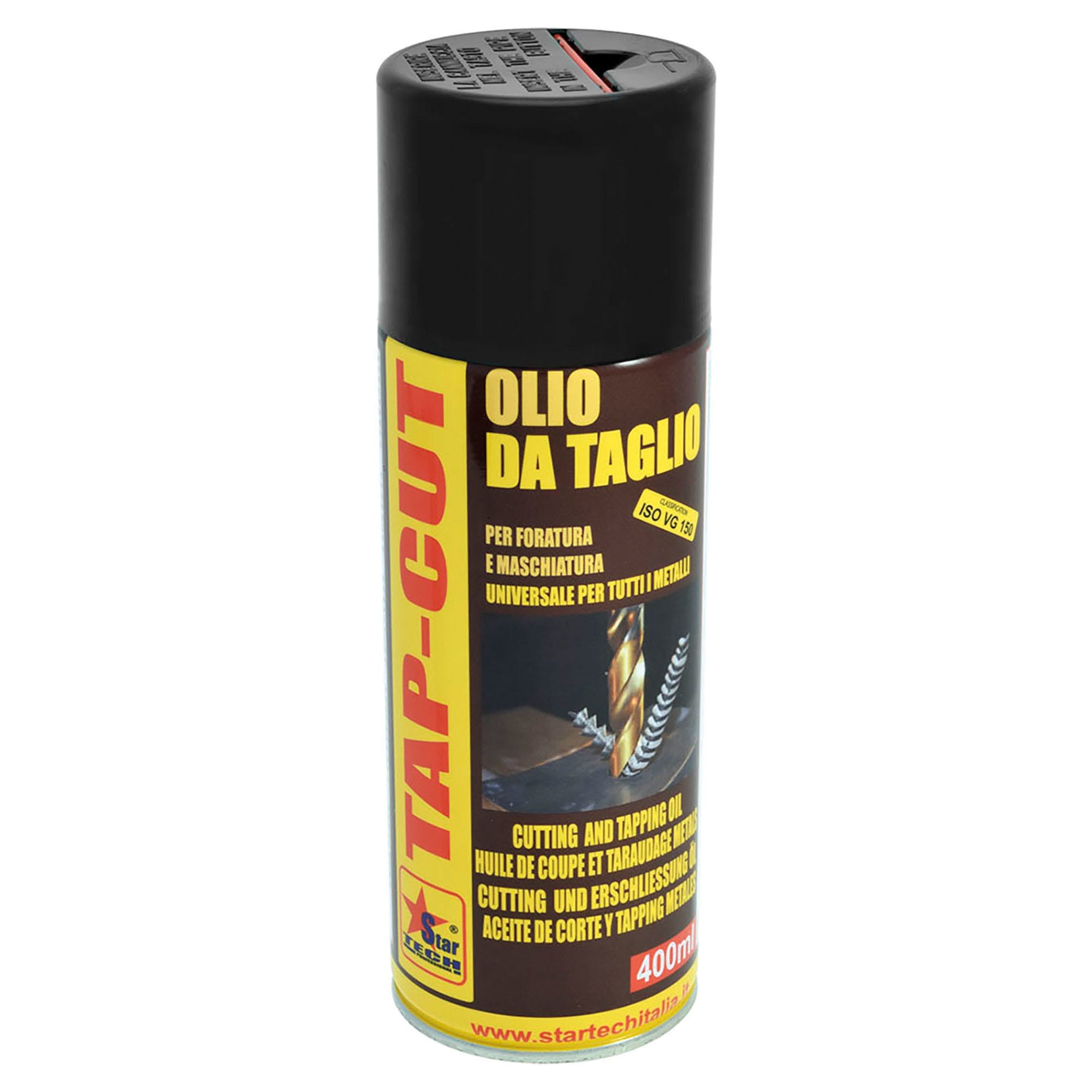 OLIO DA TAGLIO SPRAY 400 ml STAR-TECH TAP-CUT PER MASCHIATURA E FORATURA