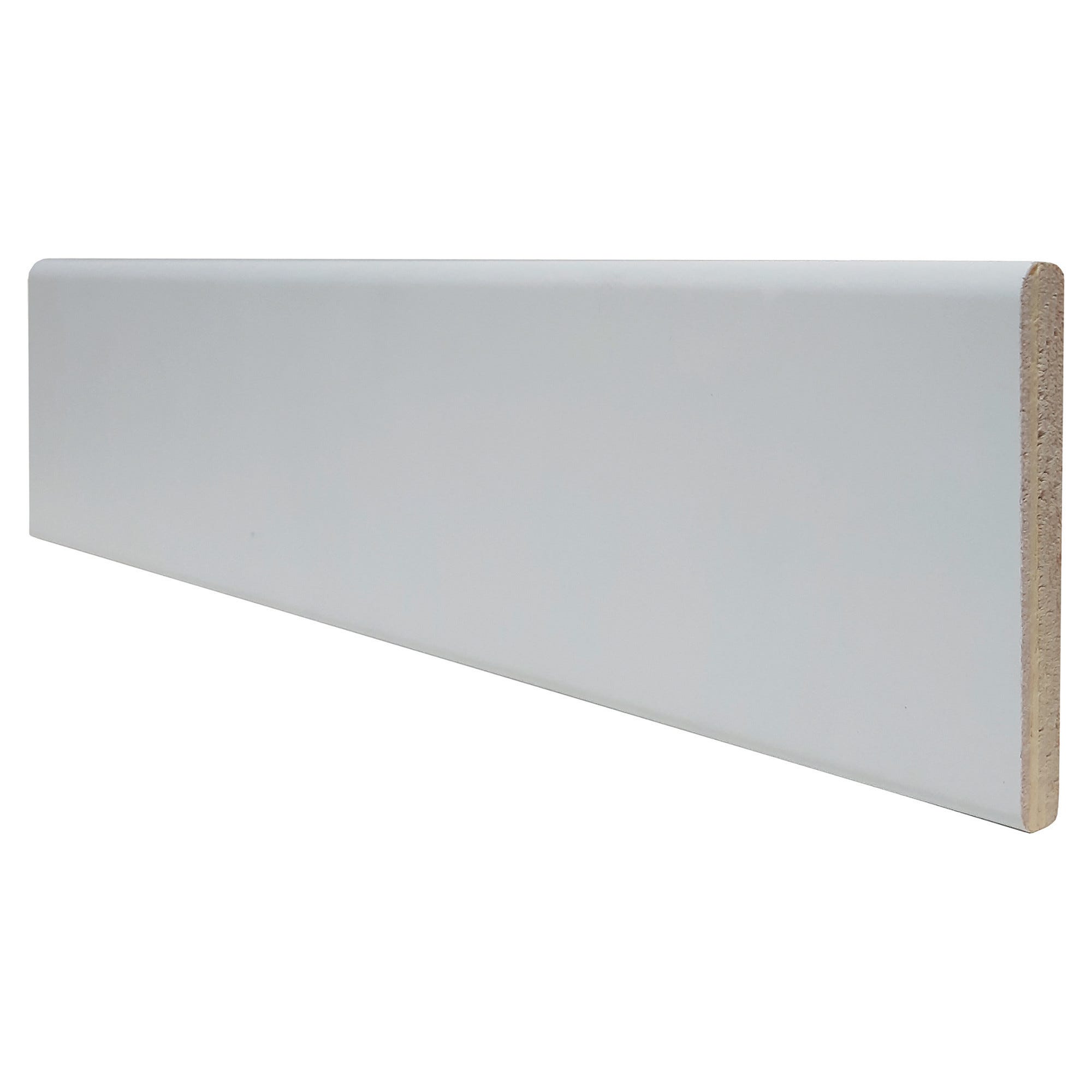BATTISCOPA RIVESTITO BIANCO 2400x70 mm (LxH) SP 10 mm | Tecnomat