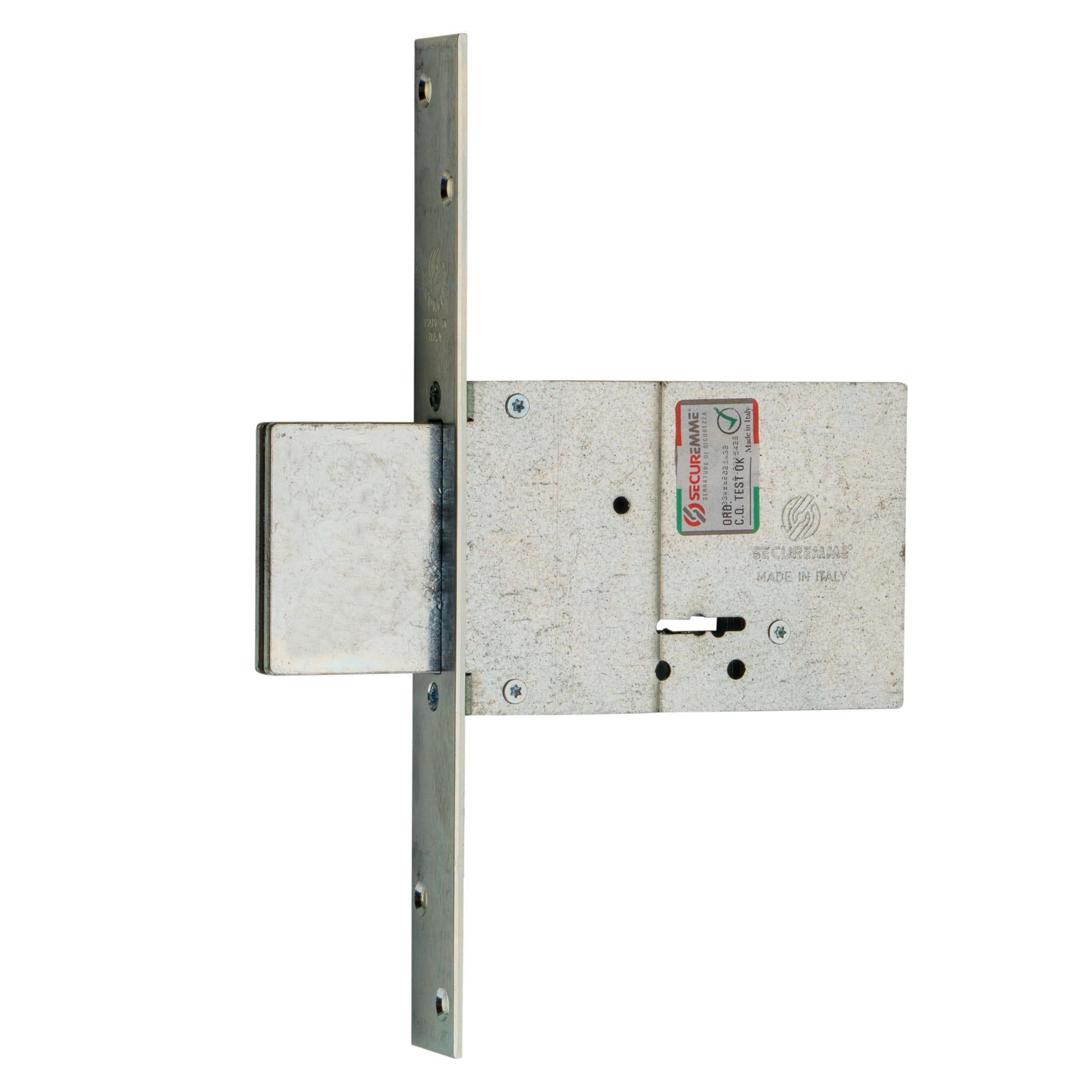 SERRATURA SECUREMME INFILARE PORTE FERRO DOPPIA MAPPA ENTRATA 70 mm 4 ...