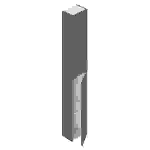COLONNA SOFIA IN LEGNO COLORE GRIGIO OPACO 2 ANTE REVERSIBILE 30x30x170 ...