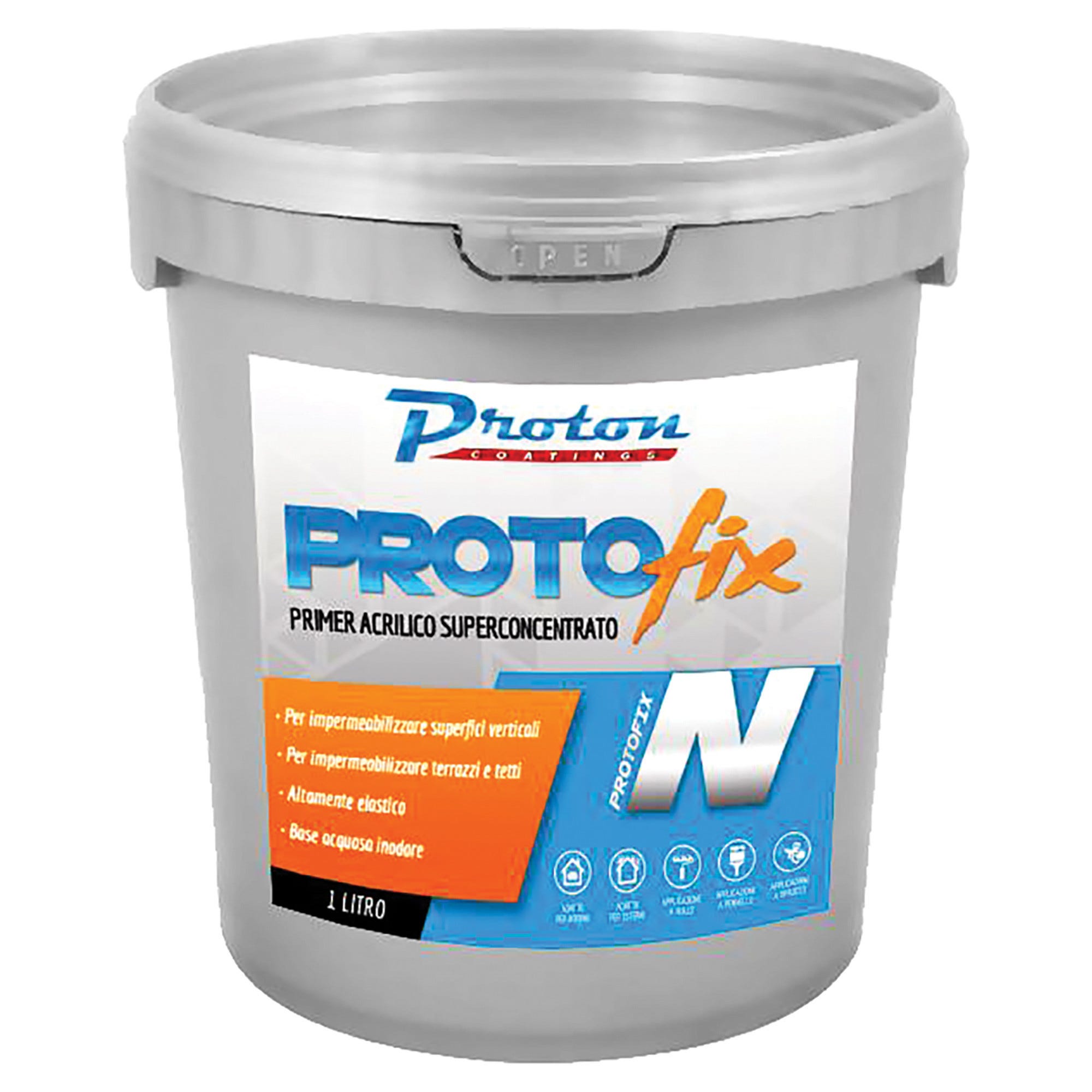 FISSATIVO MURALE NEUTRO 1:5 PROTOFIX N 1 l 3-4 m² CON 1 l A 2 MANI