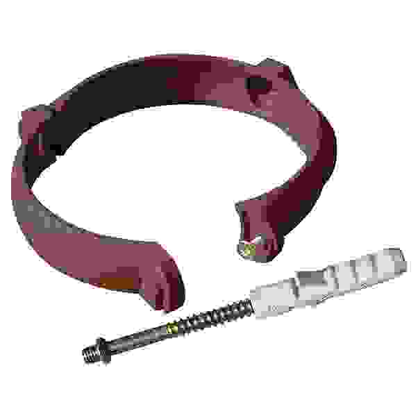 3 COLLARI CON VITI Ø 100 mm PVC MARRONE