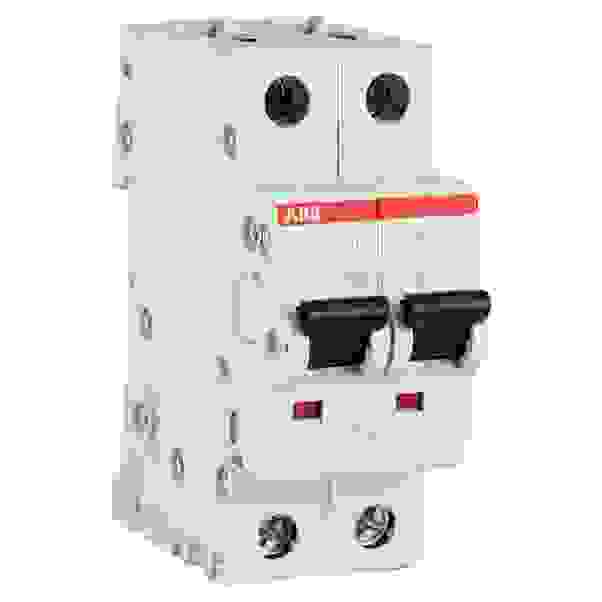 INTERRUTTORE MAGNETOTERMICO ABB 2P 10A 6KA 2MOD S202