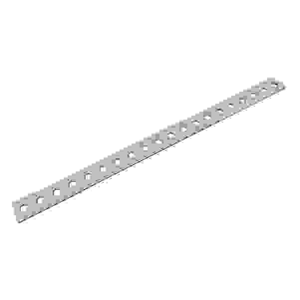 PIASTRA FORATA DRITTA RINFORZATA 300 mm ACCIAIO VERNICIATO BIANCO