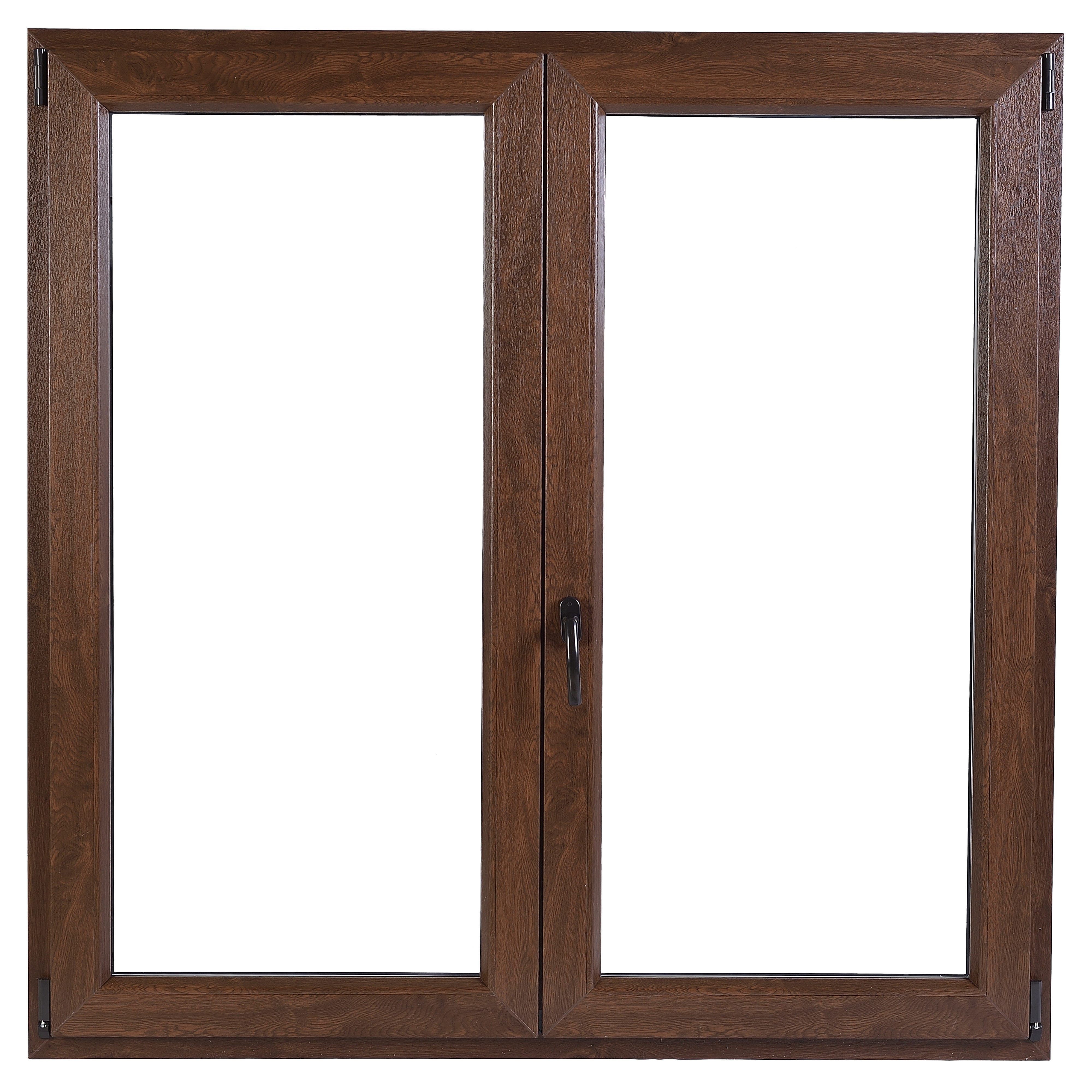 FINESTRA IN PVC NOCE 2 ANTE 140x140 cm (LxH)