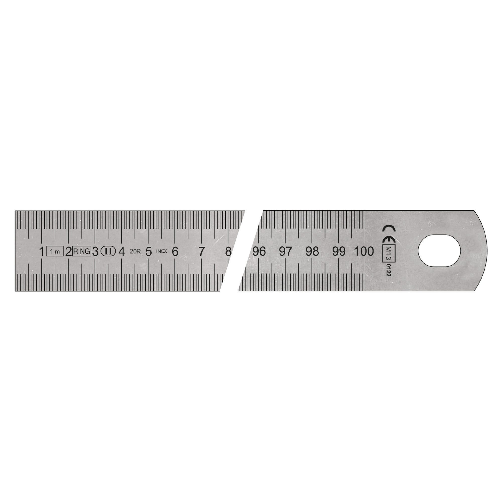RIGHELLO 300x30x1 mm METRICA INOX