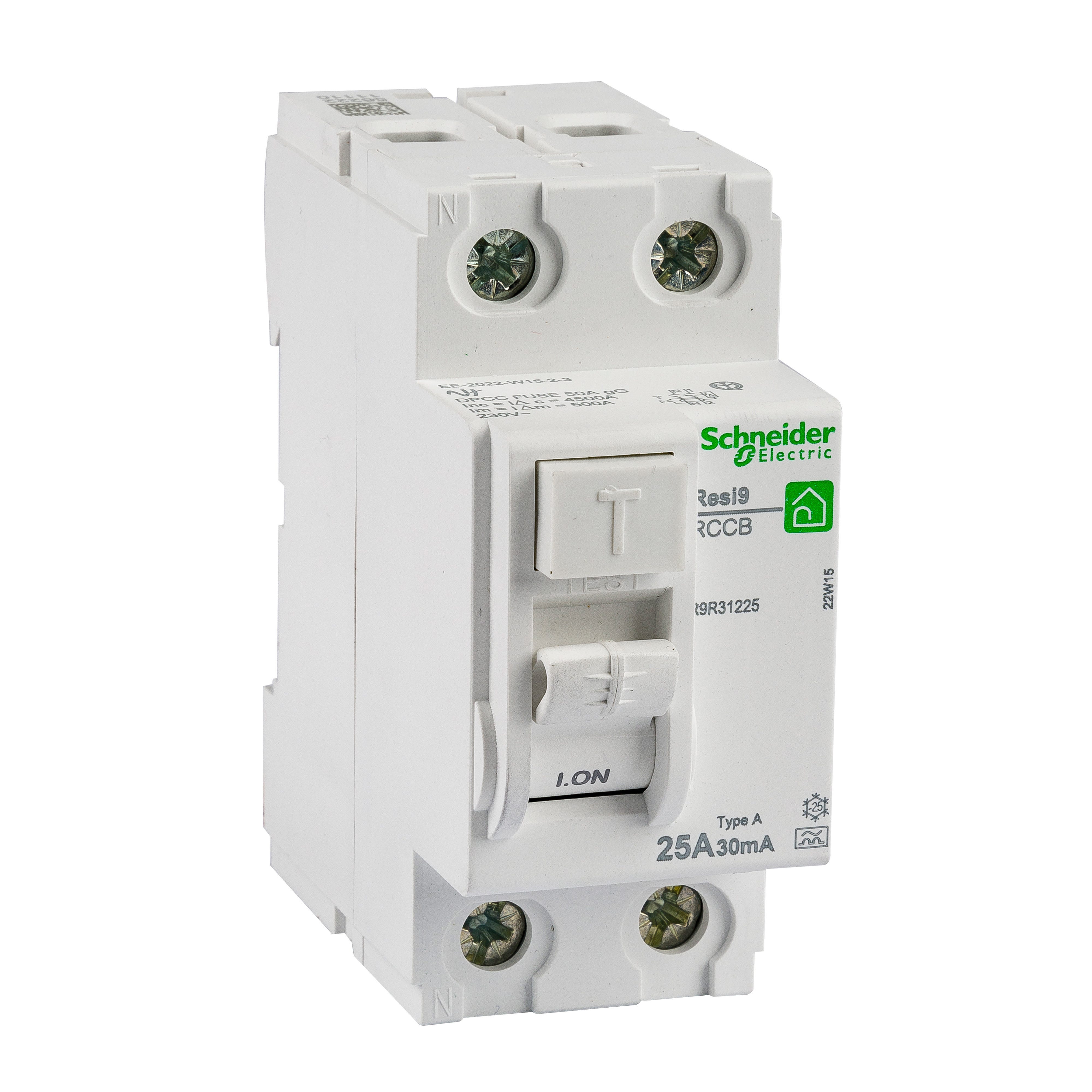 INTERRUTTORE DIFFERENZIALE PURO SCHNEIDER 2P 25A 30mA CLASSE A