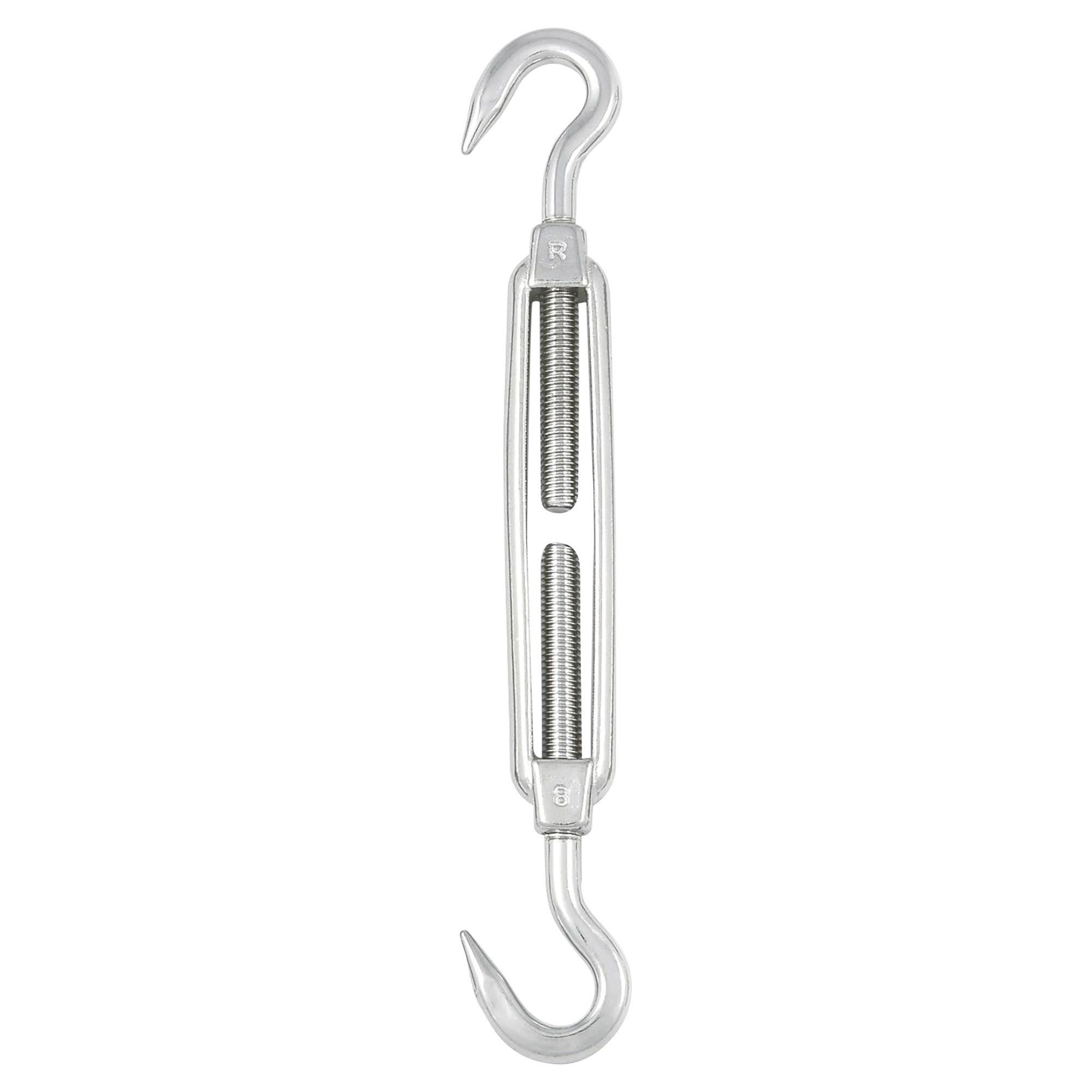 TENDITORE 2 GANCI 7 mm ACCIAIO INOX AISI 316 PORTATA 140 kg