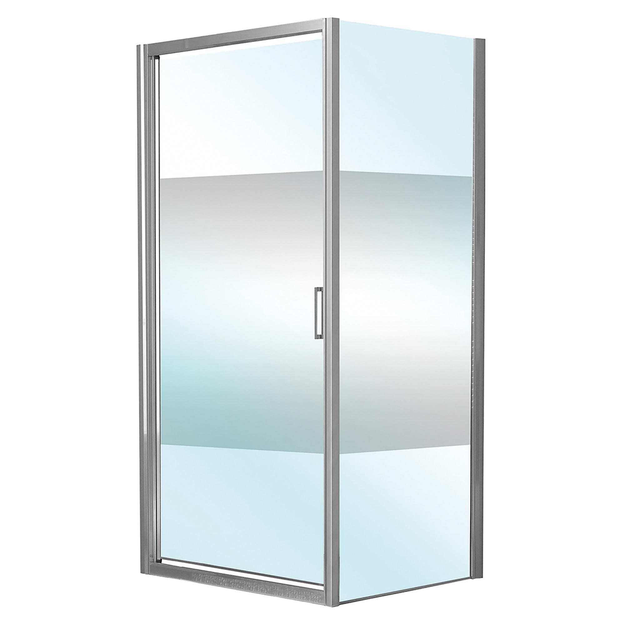 PORTA DOCCIA VITA BATTENTE 87-92 195 cm VETRO TEMPERATO SERIGRAFATO 6 ...