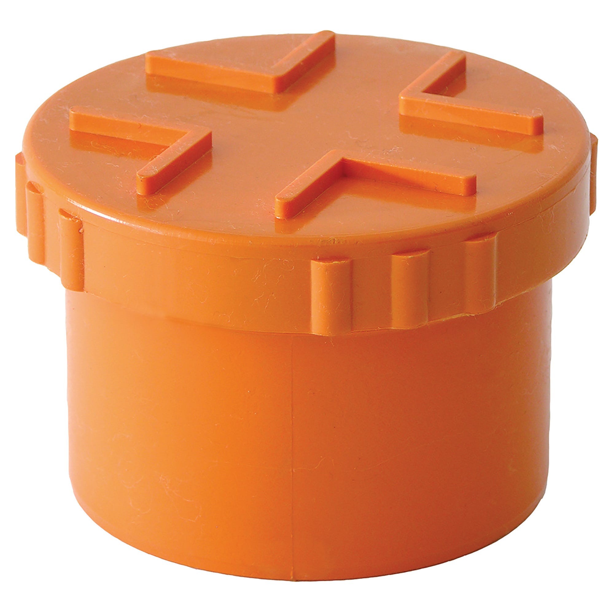 TAPPO A VITE Ø 40 mm PVC ARANCIO