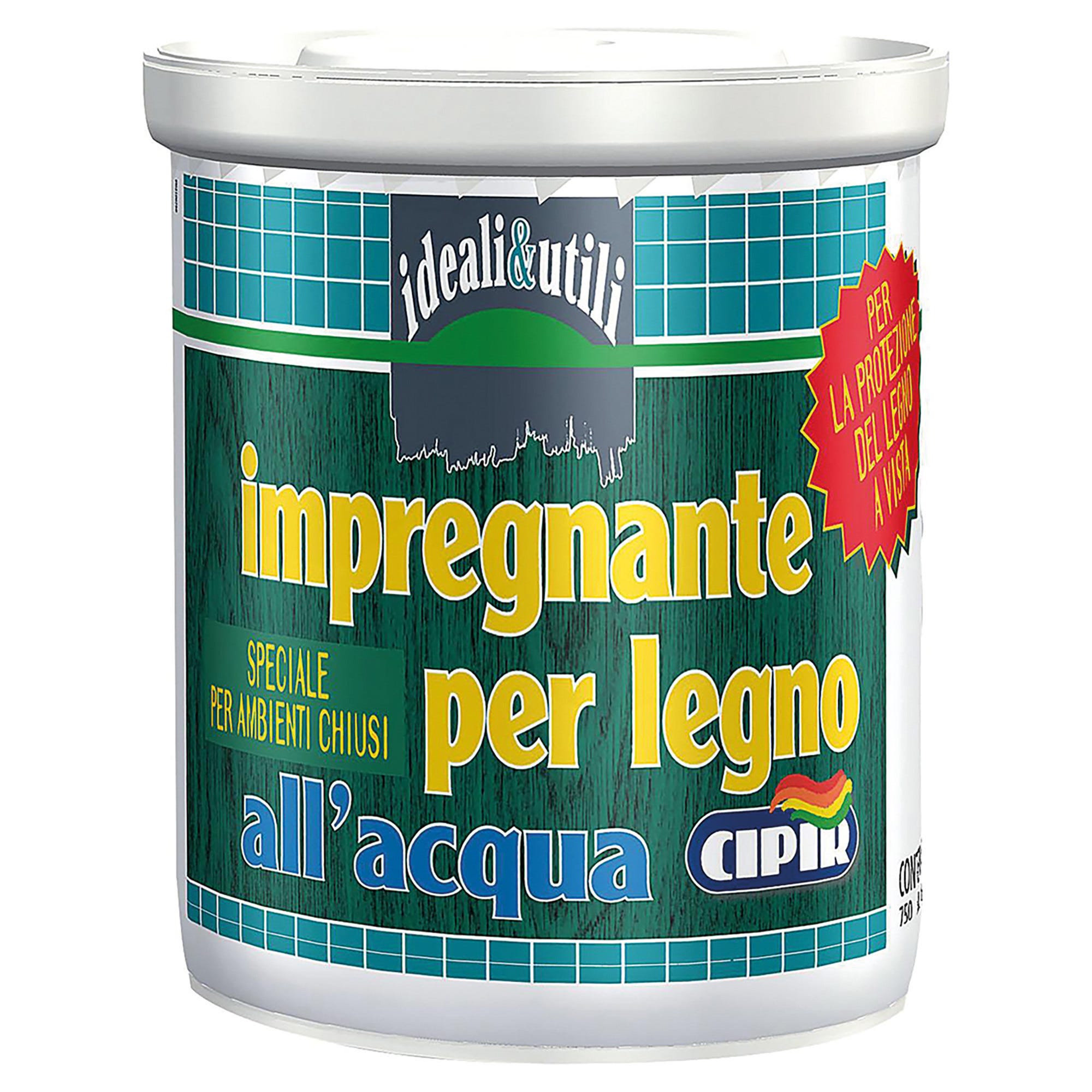 IMPREGNANTE LEGNO AD ACQUA CIPIR 0,75 l INCOLORE PRONTO ALL'USO 12-15 ...