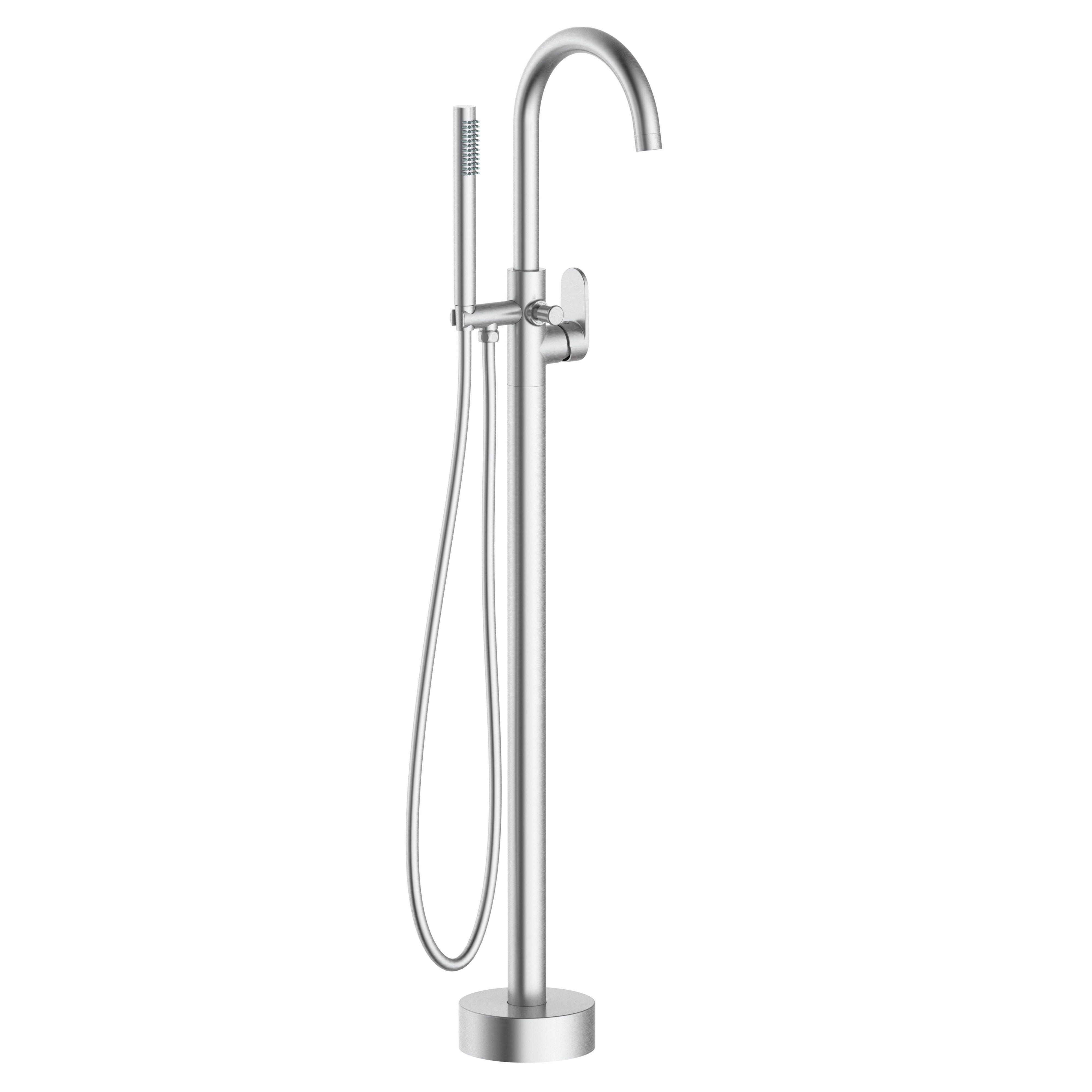 MISCELATORE COLONNA VASCA FREESTANDING ESSEBAGNO CHARME INOX DOCCETTA ...