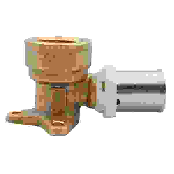 GOMITO CON FLANGIA BANNINGER F 1/2'' x Ø 20x20 mm PROFILO PRESSATURA TH ...