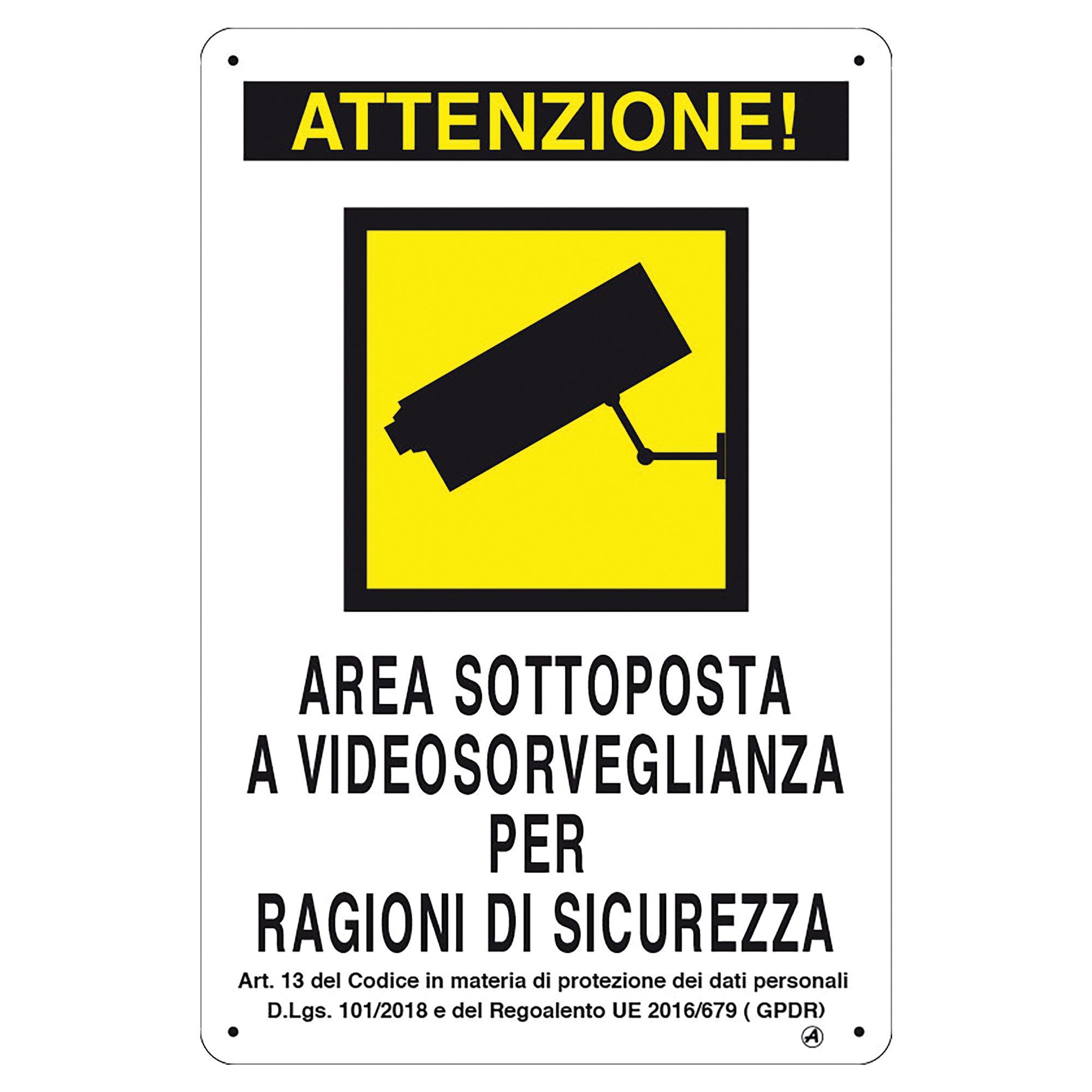 CARTELLO ESTINTORE IN ALLUMINIO 20x20 cm