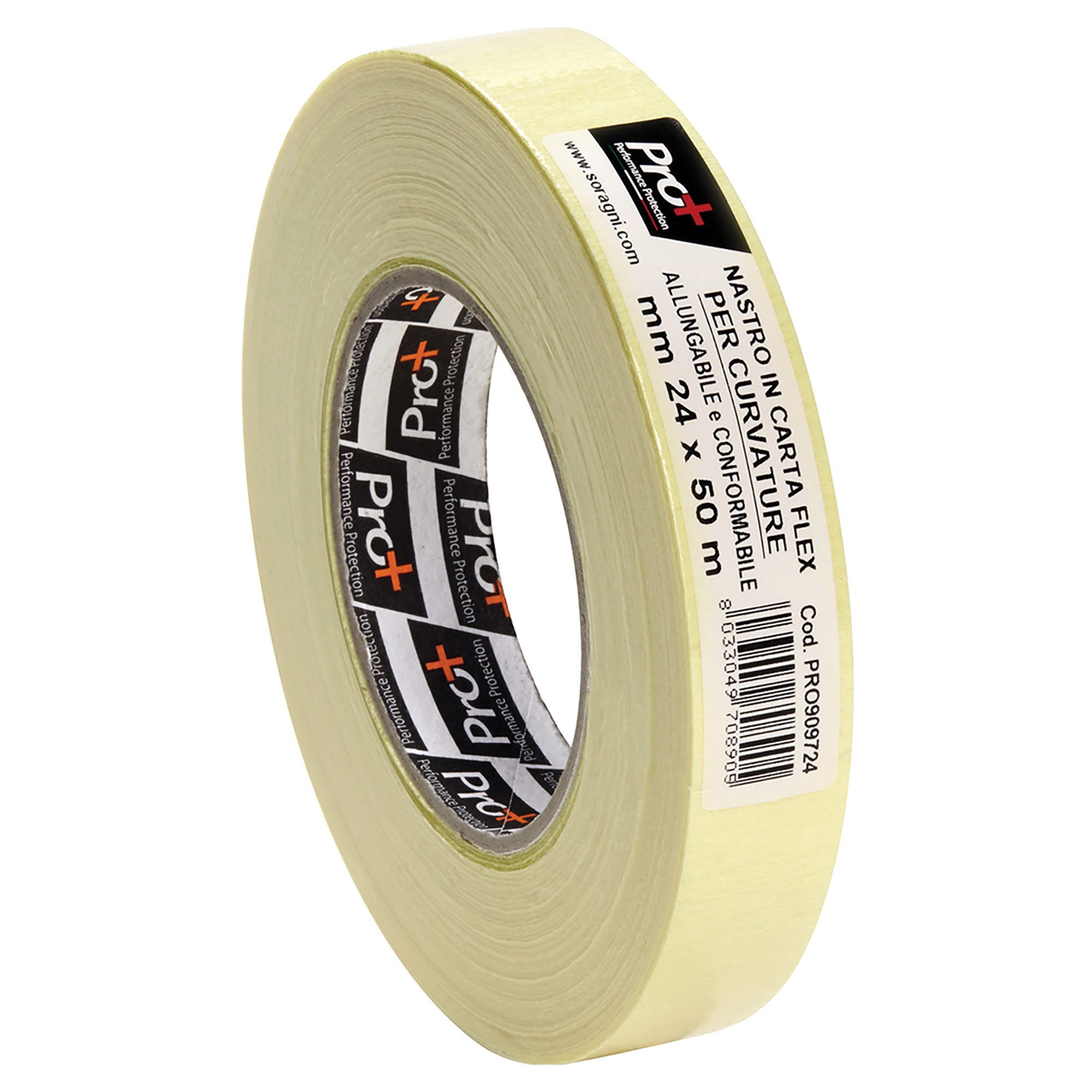 NASTRO CARTA CRESPATA FLEX PRO+ 24mmx50m ALLUNGABILE E CONFORMABILE PER ...