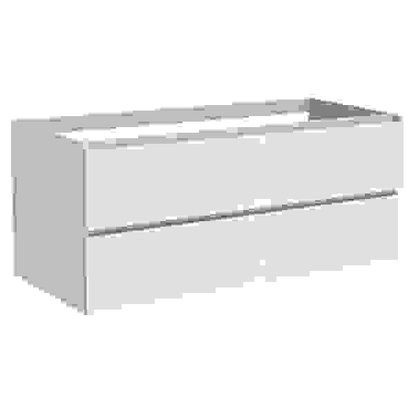 BASE DOLOMITE IN LEGNO BIANCO 2 CASSETTI 120x50x50 cm (LxHxP) SOFT CLOSE