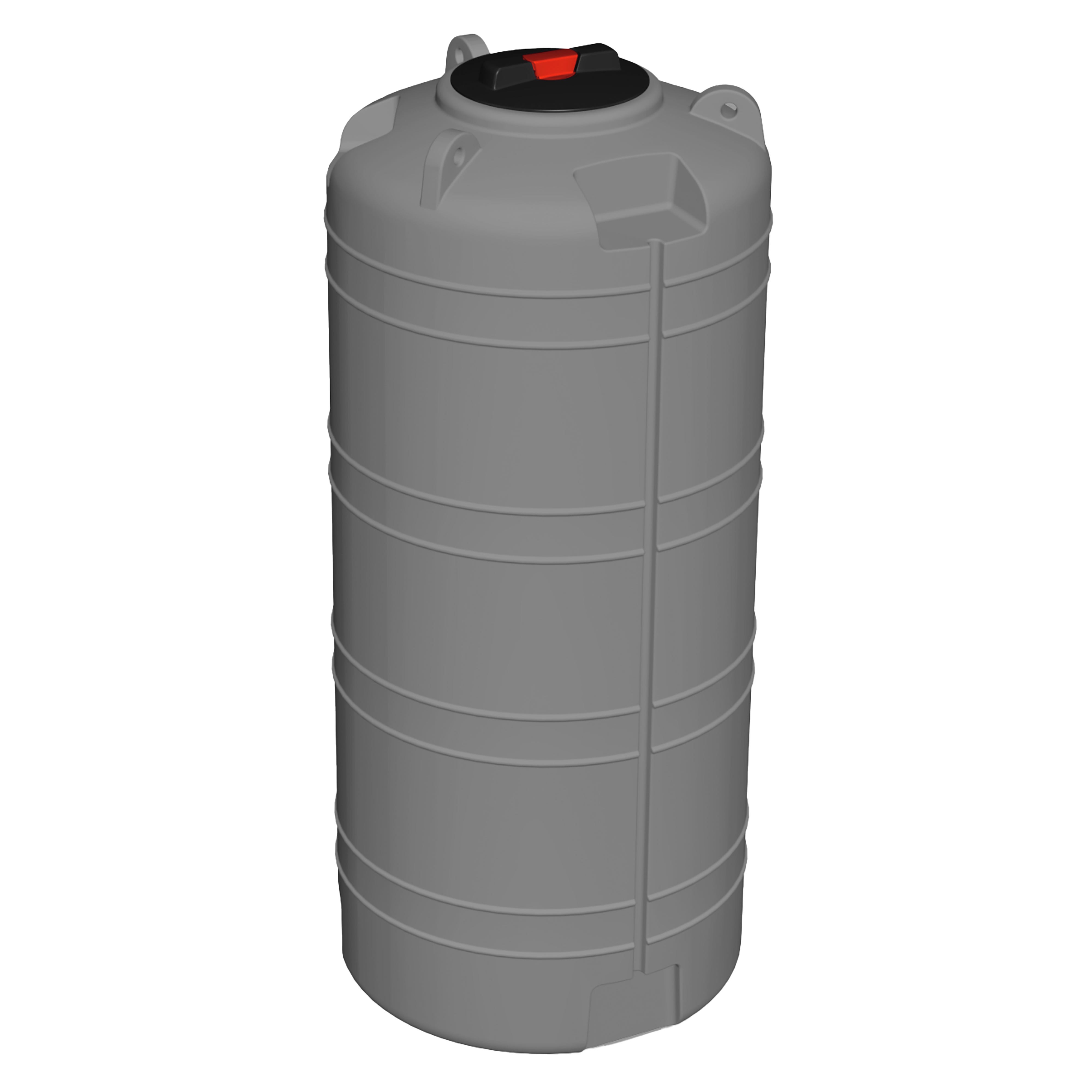 CISTERNA VERTICALE 1000 l GRIGIO IN POLIETILENE POTABILE O LIQUIDI