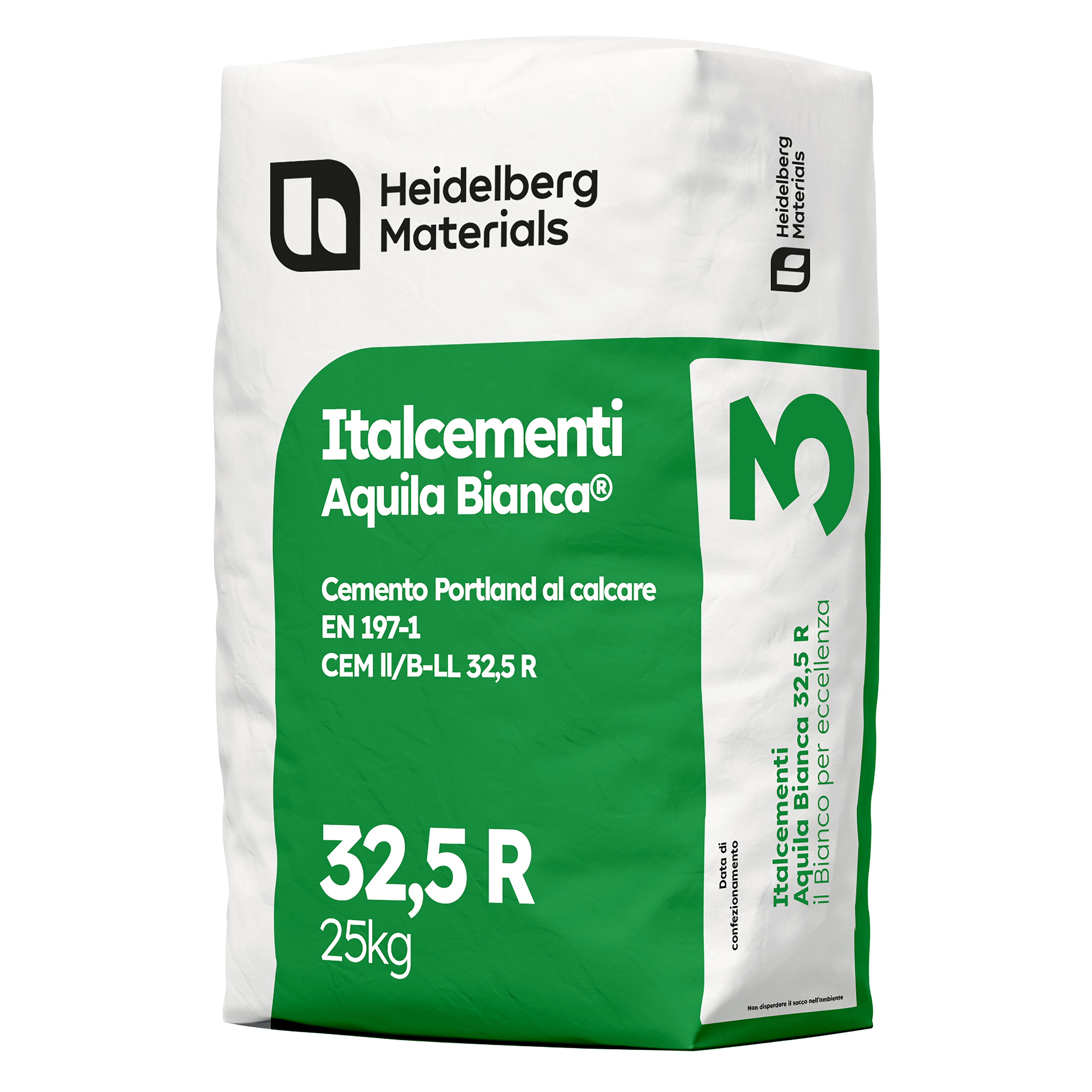 CEMENTO BIANCO AQUILA BIANCA ITALCEMENTI 32,5 25 kg