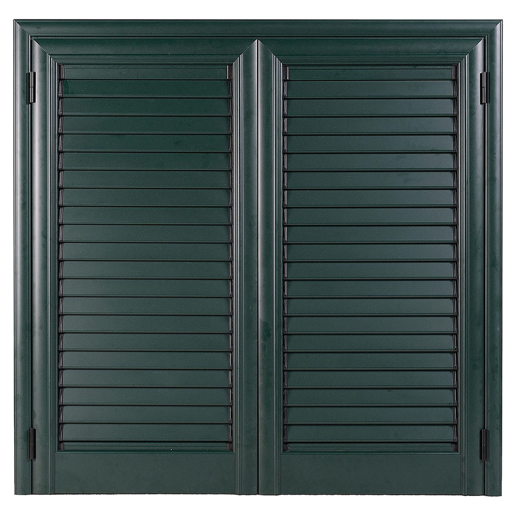 PERSIANA IN ALLUMINIO VERDE MAREZZATO 2 ANTE 140x120 cm (LxH)