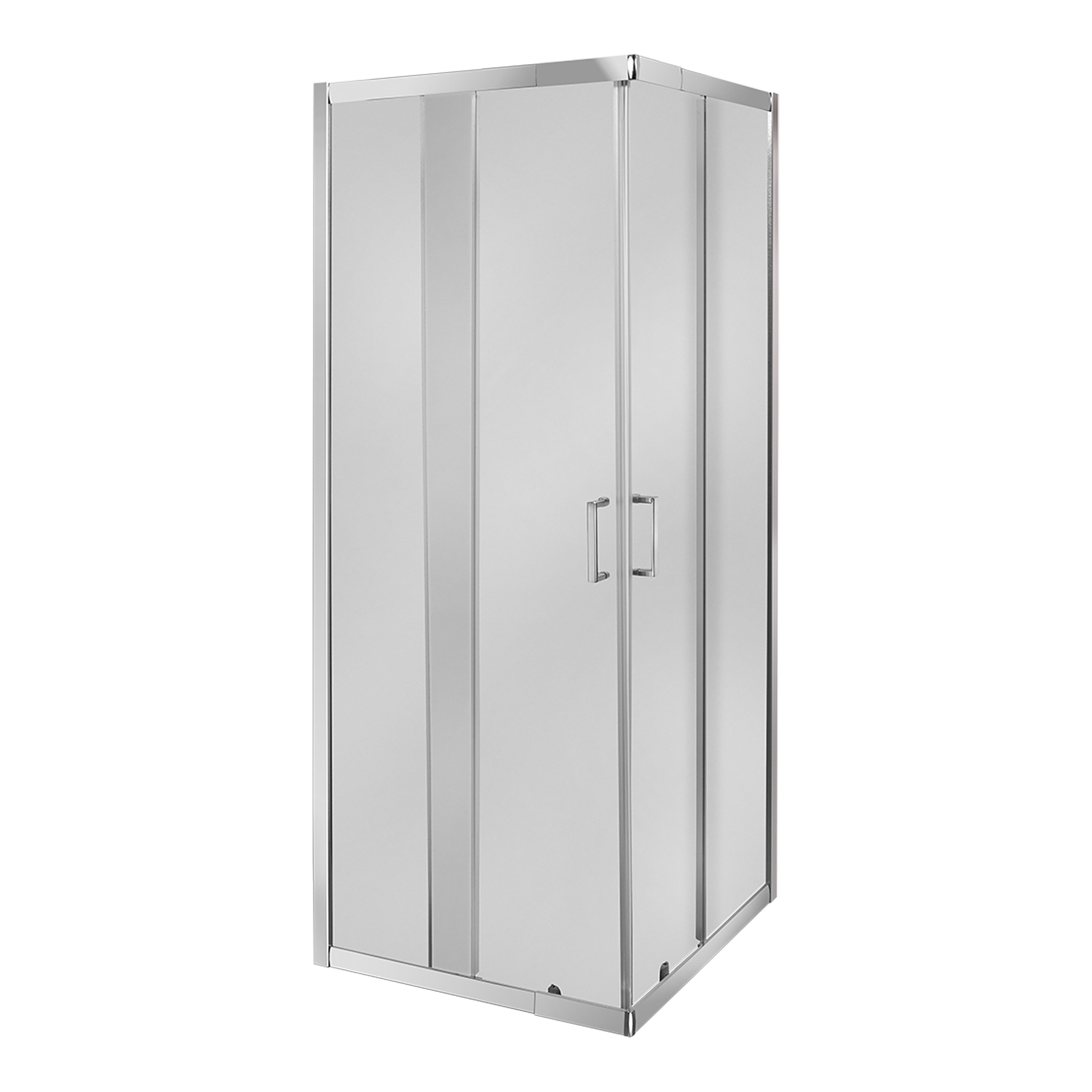 BOX DOCCIA BIONAZ RETTANGOLARE (68-80)x 88-100)H190cm PROFILI CROMO ...