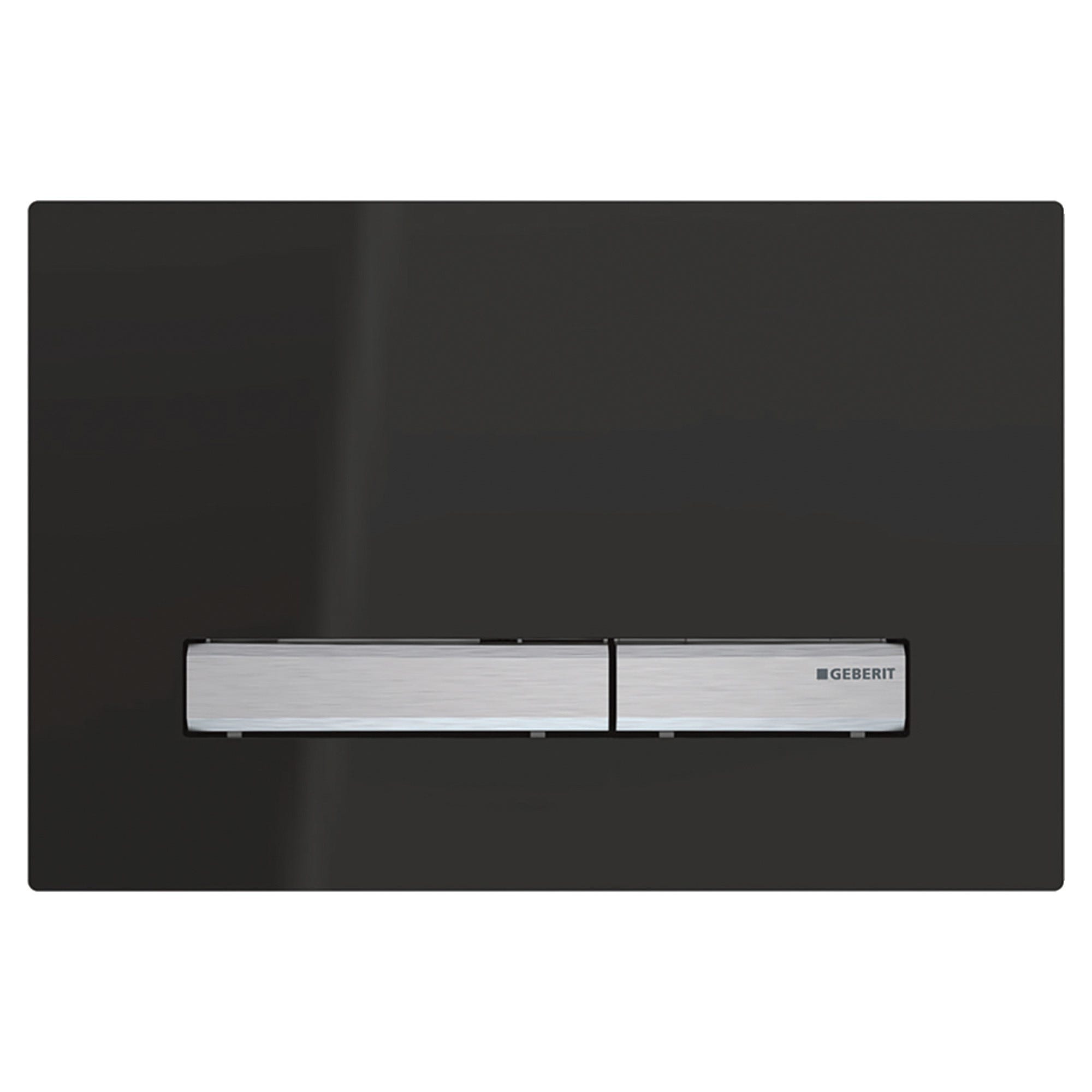 PLACCA WC GEBERIT SIGMA50 115.788.DW.5 DOPPIO TASTO ABS NERO TASTI CROMO