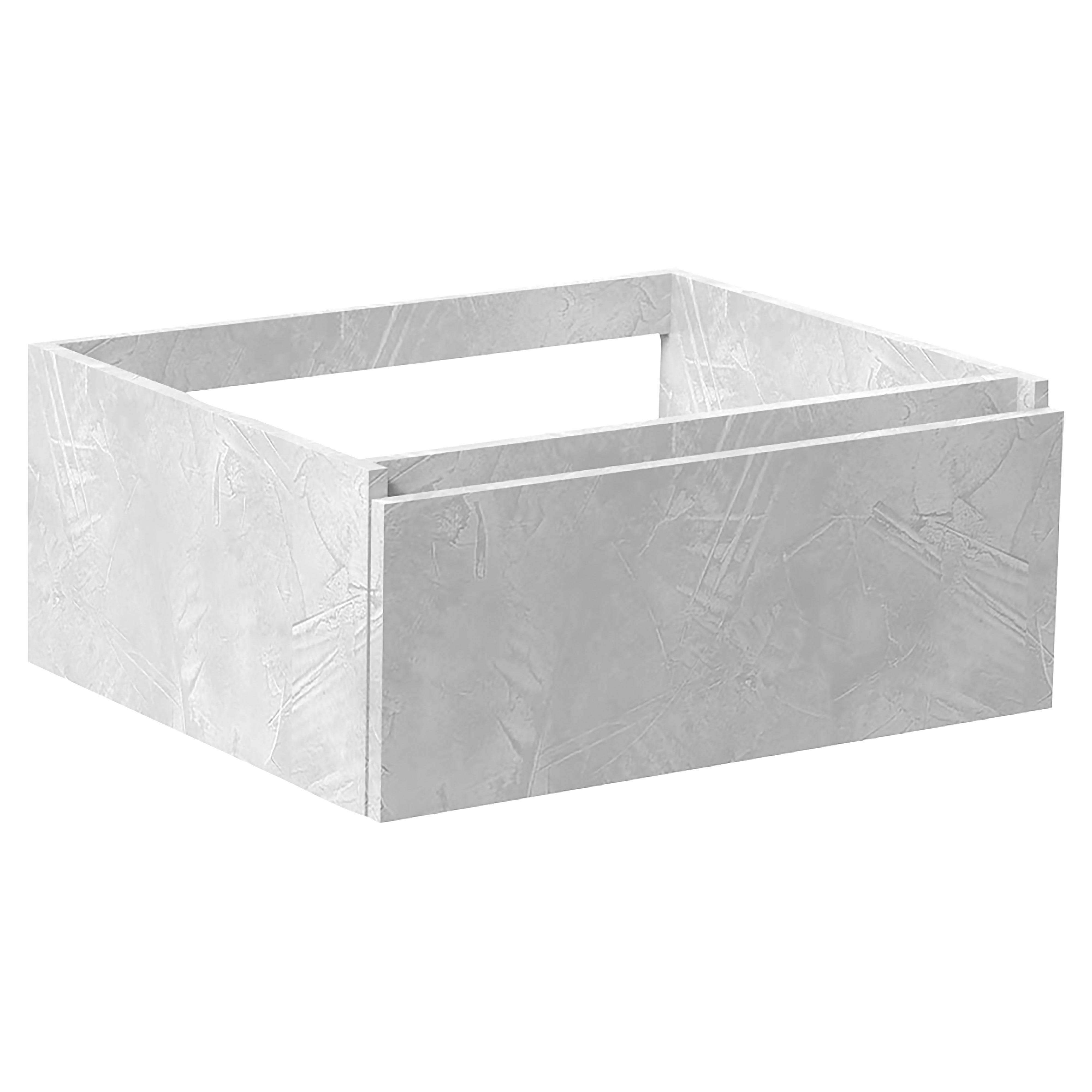 BASE DOLOMITE IN LEGNO COLORE GREY 1 CASSETTO 60x25x50 cm (LxHxP)