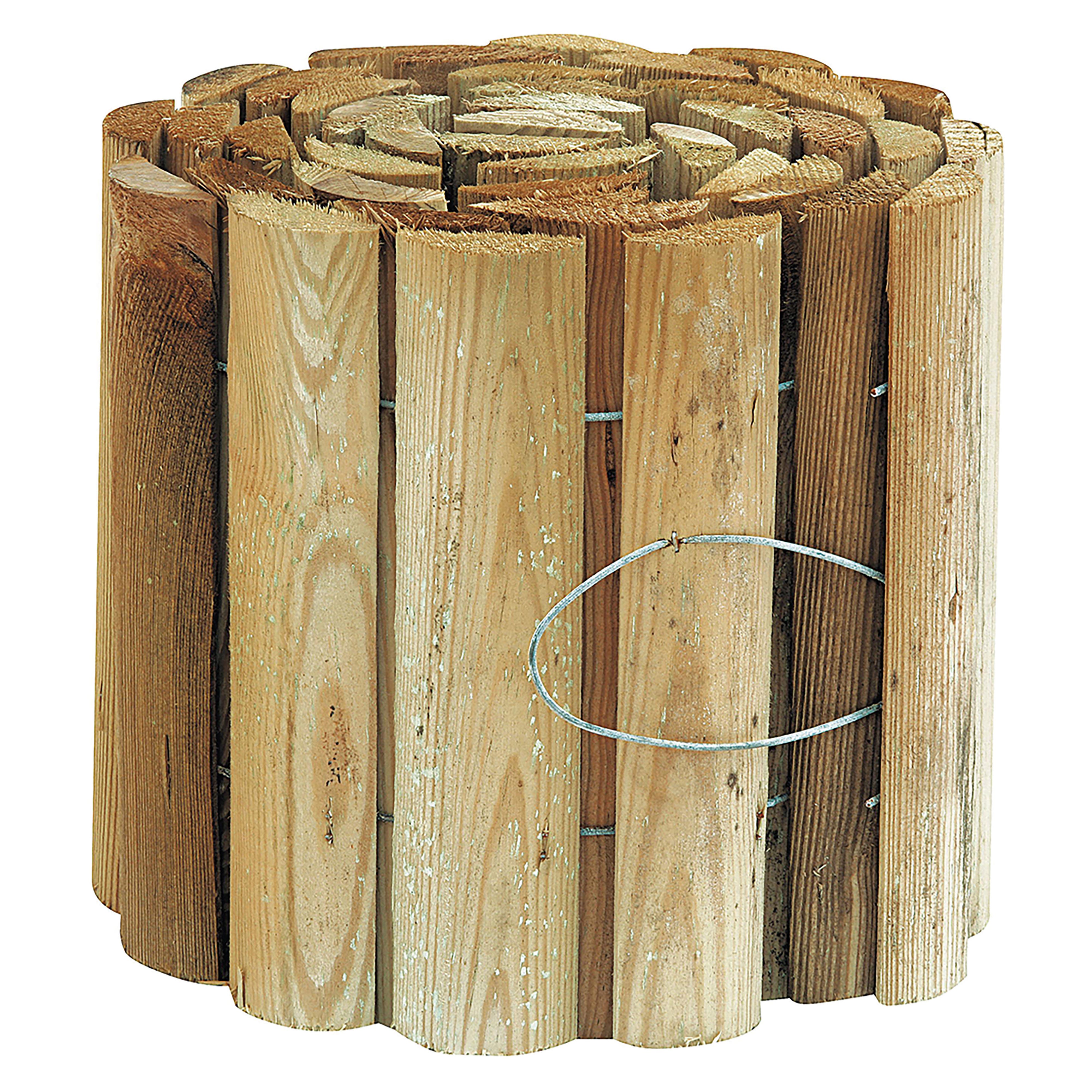 BORDURA IN LEGNO 180x20 cm SPESSORE 5 mm IN ROTOLO AUTOCLAVATO CLASSE 3 ...