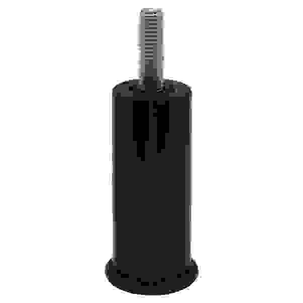 PIEDE PER MOBILE PORTATA 100kg PERNO M10 Ø 30 mm H 80 mm ABS NERO