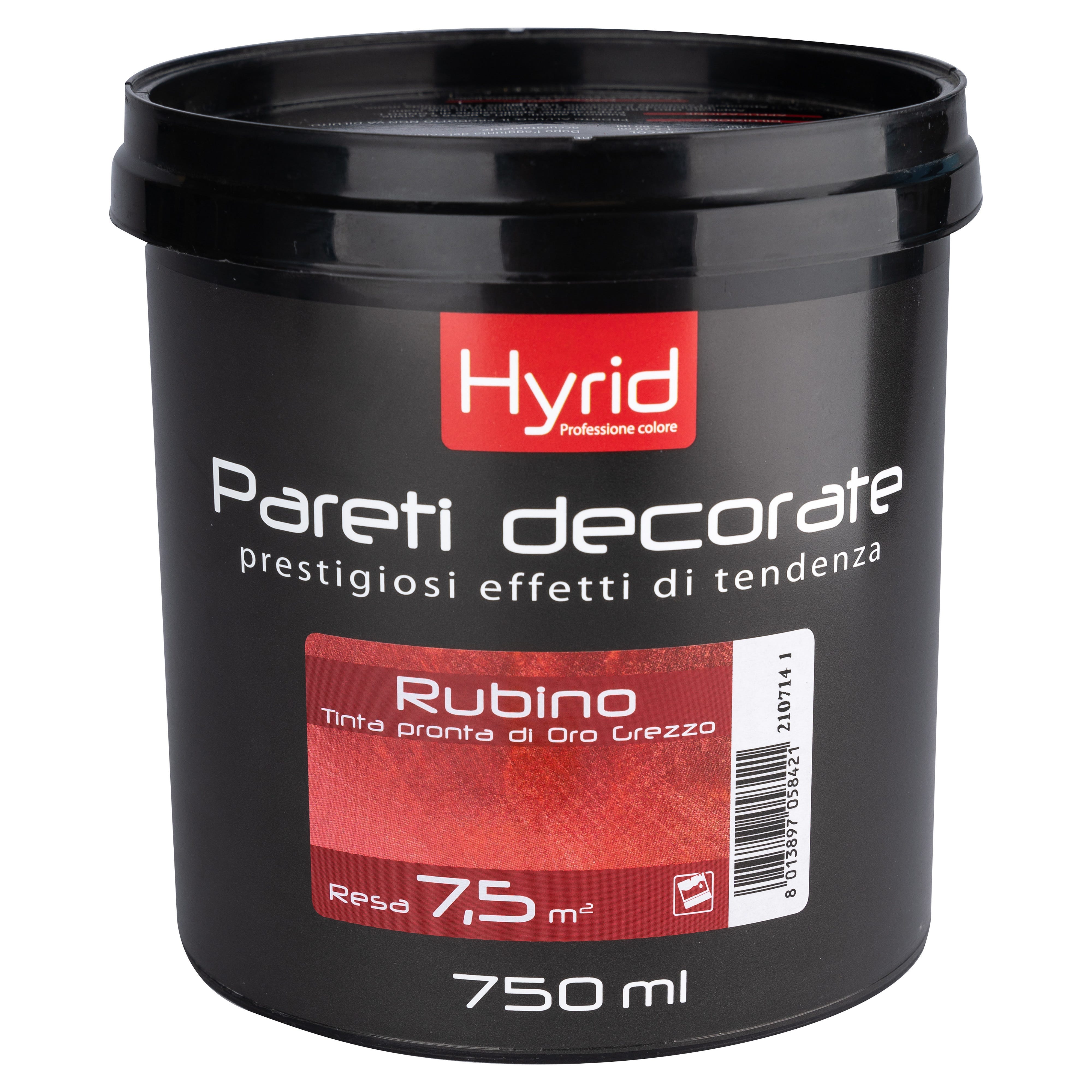 FINITURA ORO GREZZO RUBINO HYRID 0,75 l TINTA PRONTA 10 m² CON 1 l A 2 MANI