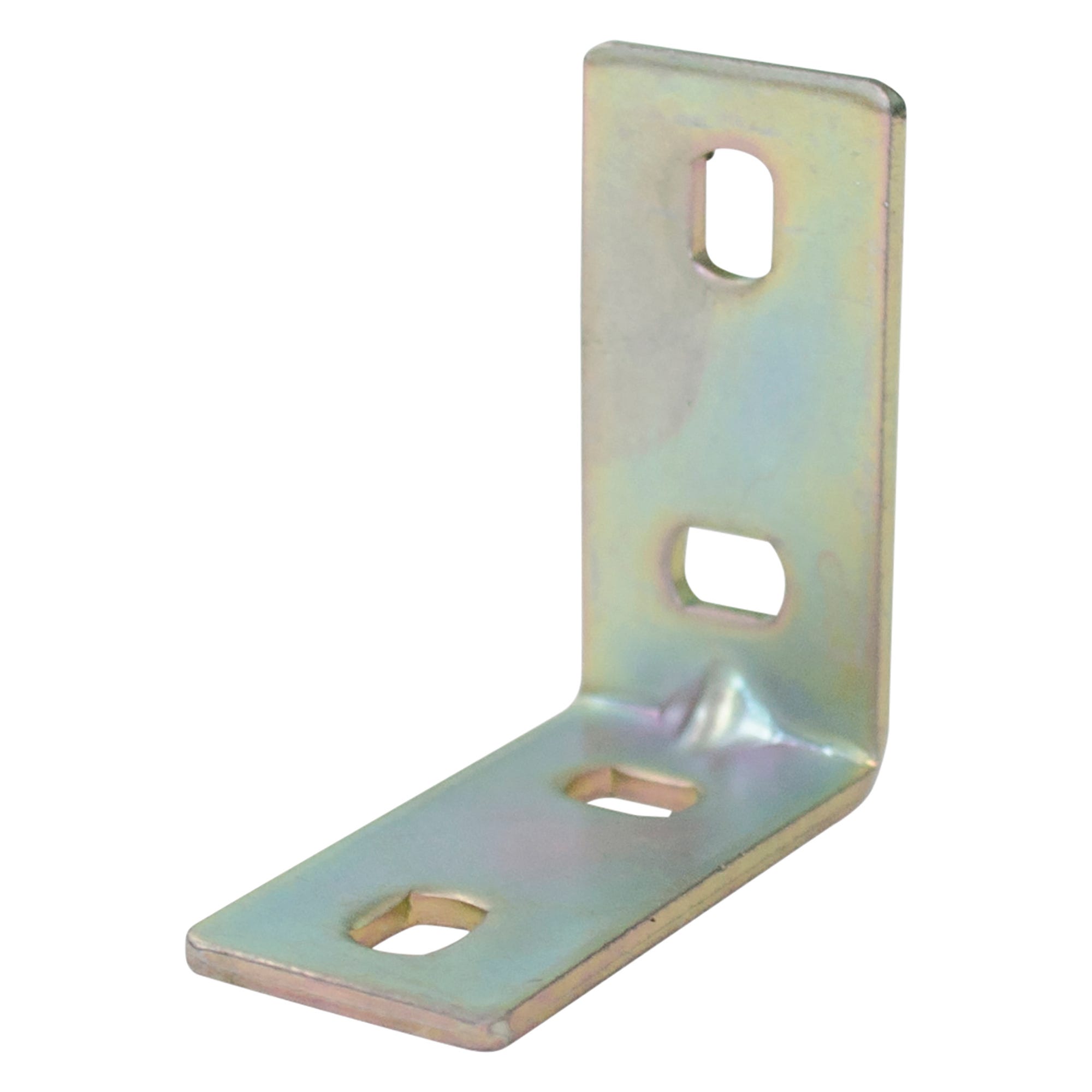 LASTRINE PIEGATE CON ASOLE 40x40x20x2 mm ACCIAIO ZINCATO CHROMITING 4 PEZZI