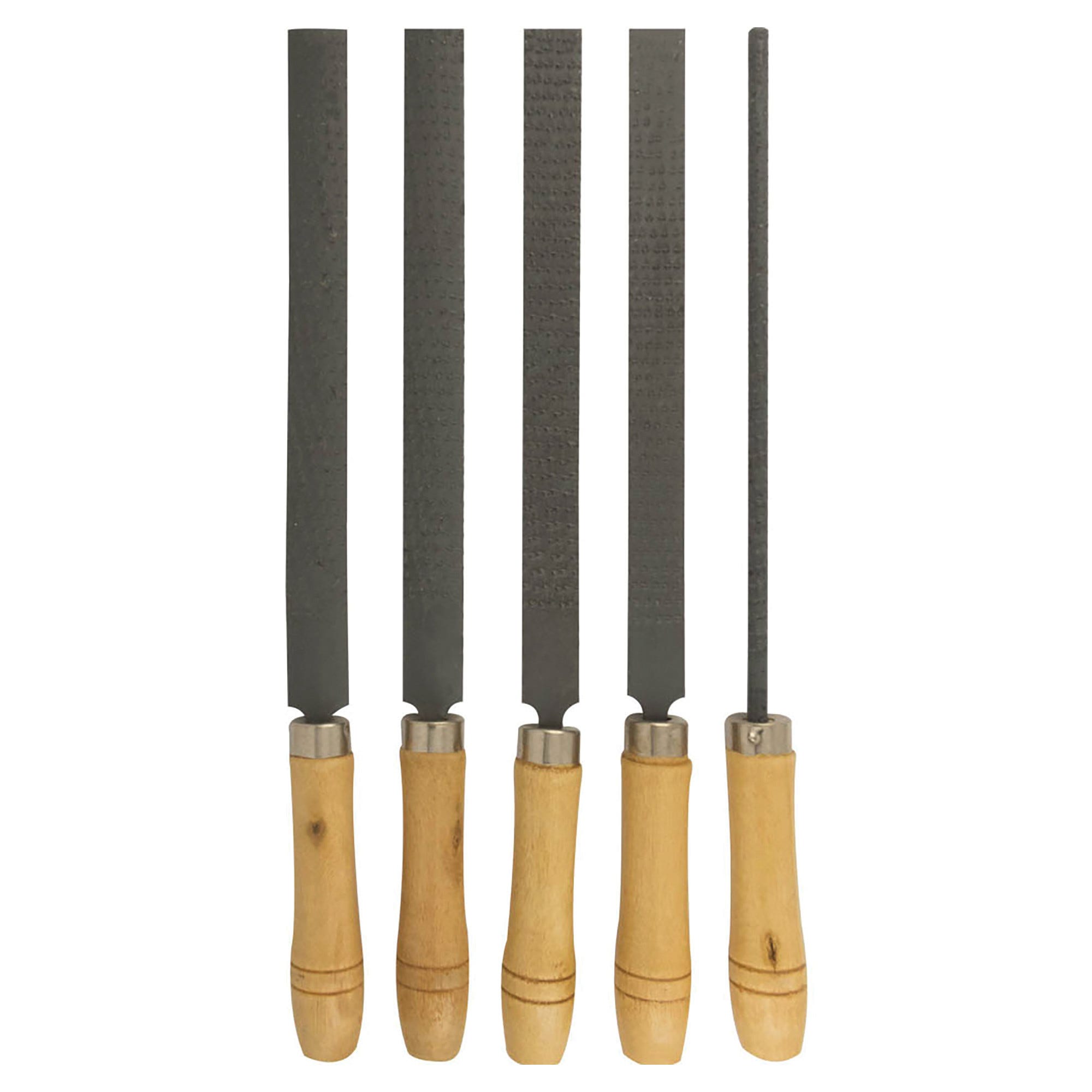 SET 5 RASPE ASSORTITE MANICO IN LEGNO | Tecnomat