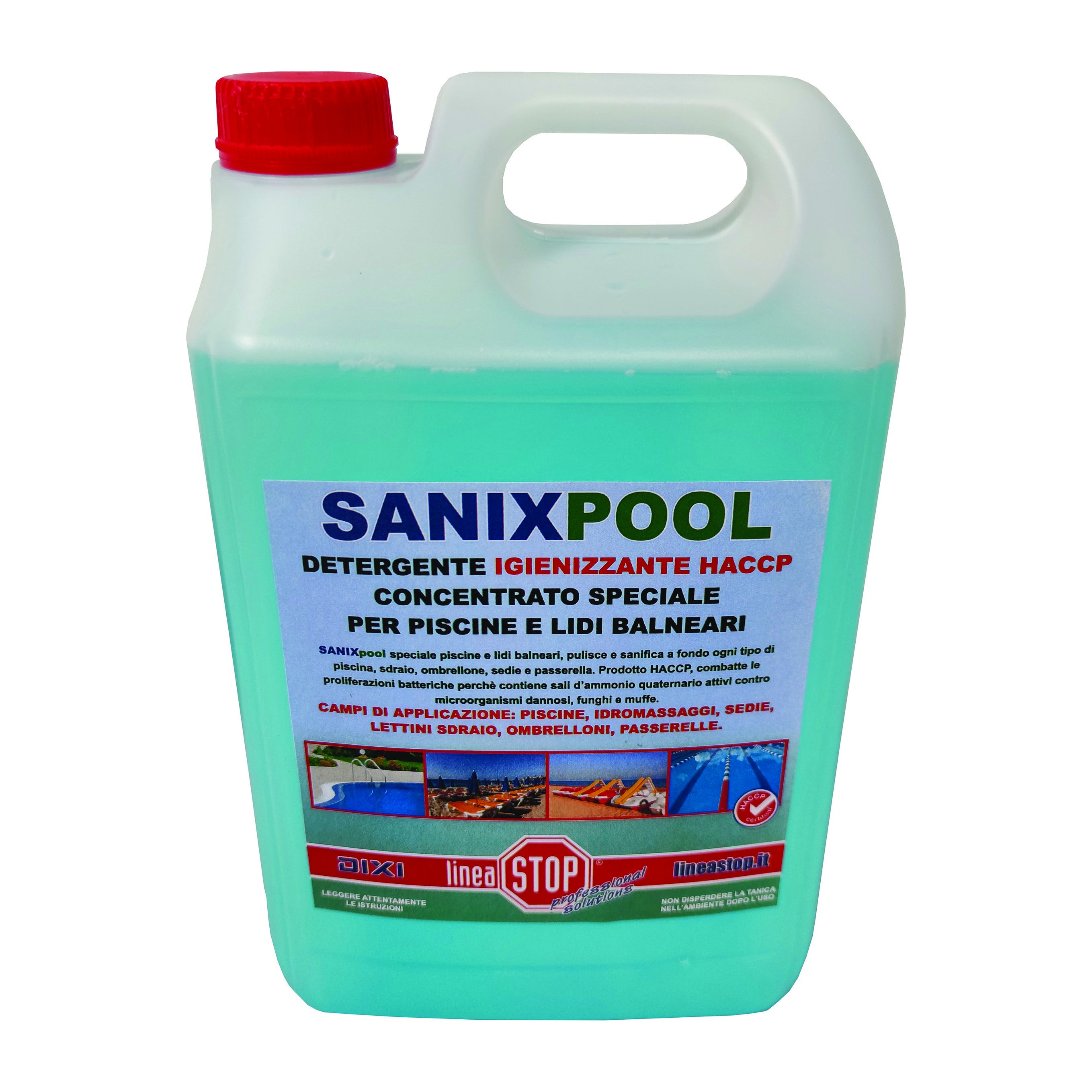 IGIENIZZANTE SANIX POOL DIXI HACCP 5 l SPECIFICO PER PISCINE ...