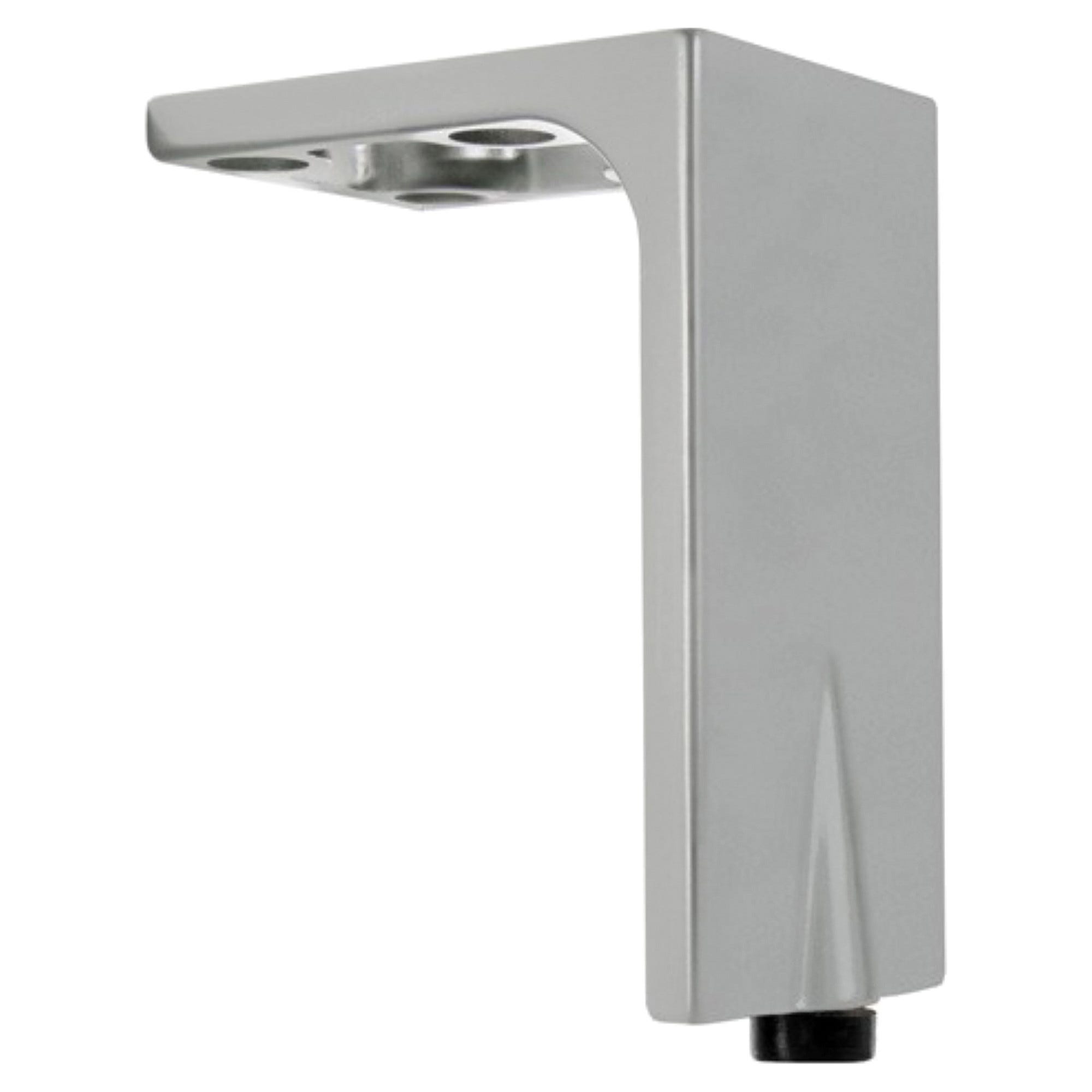 PIEDE PER MOBILE REGOLABILE 100x50x7 mm ZAMA VERNICIATO ALLUMINIO
